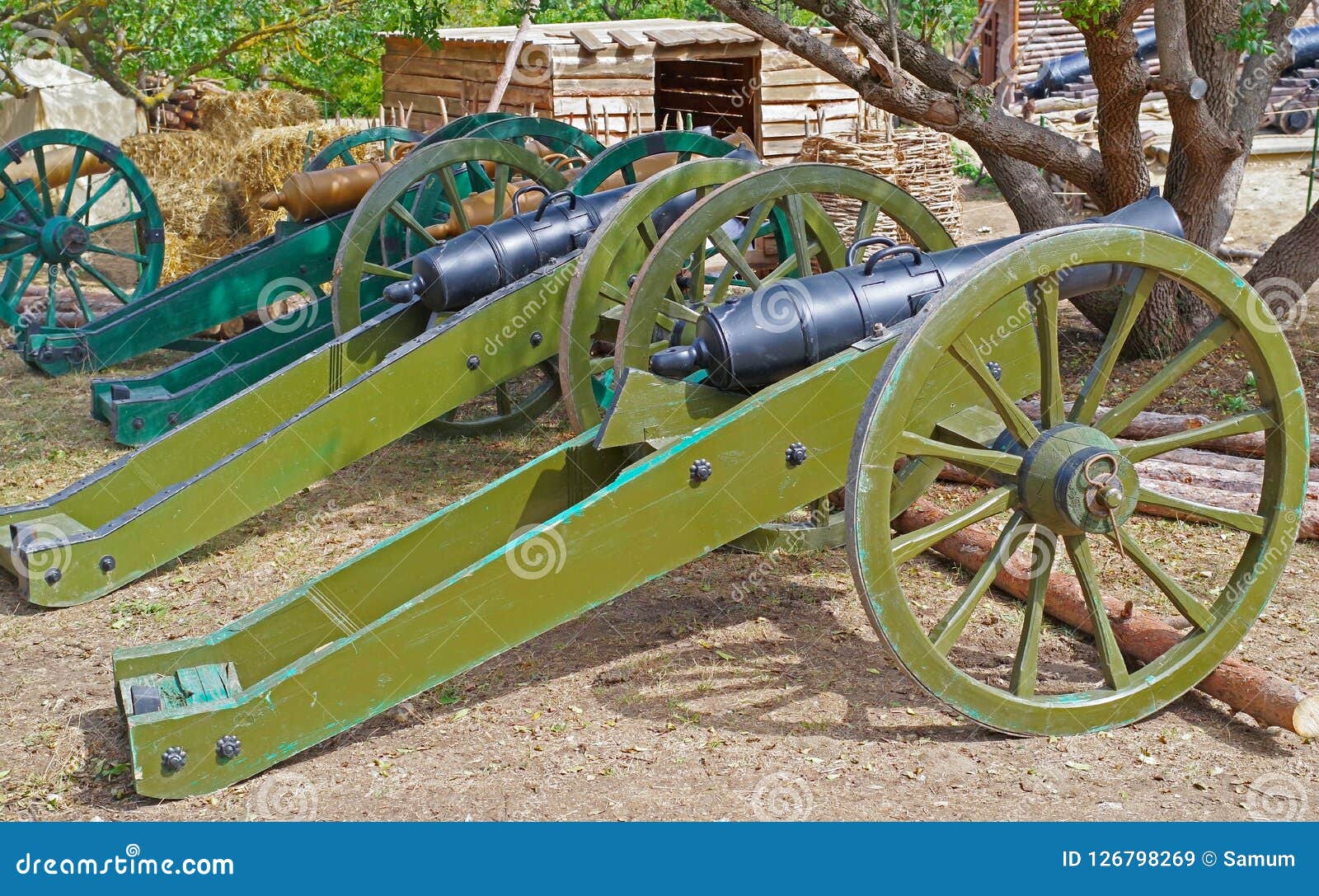 Old Medieval Artillery Canons Stock Image - Image of single, obsolete ...