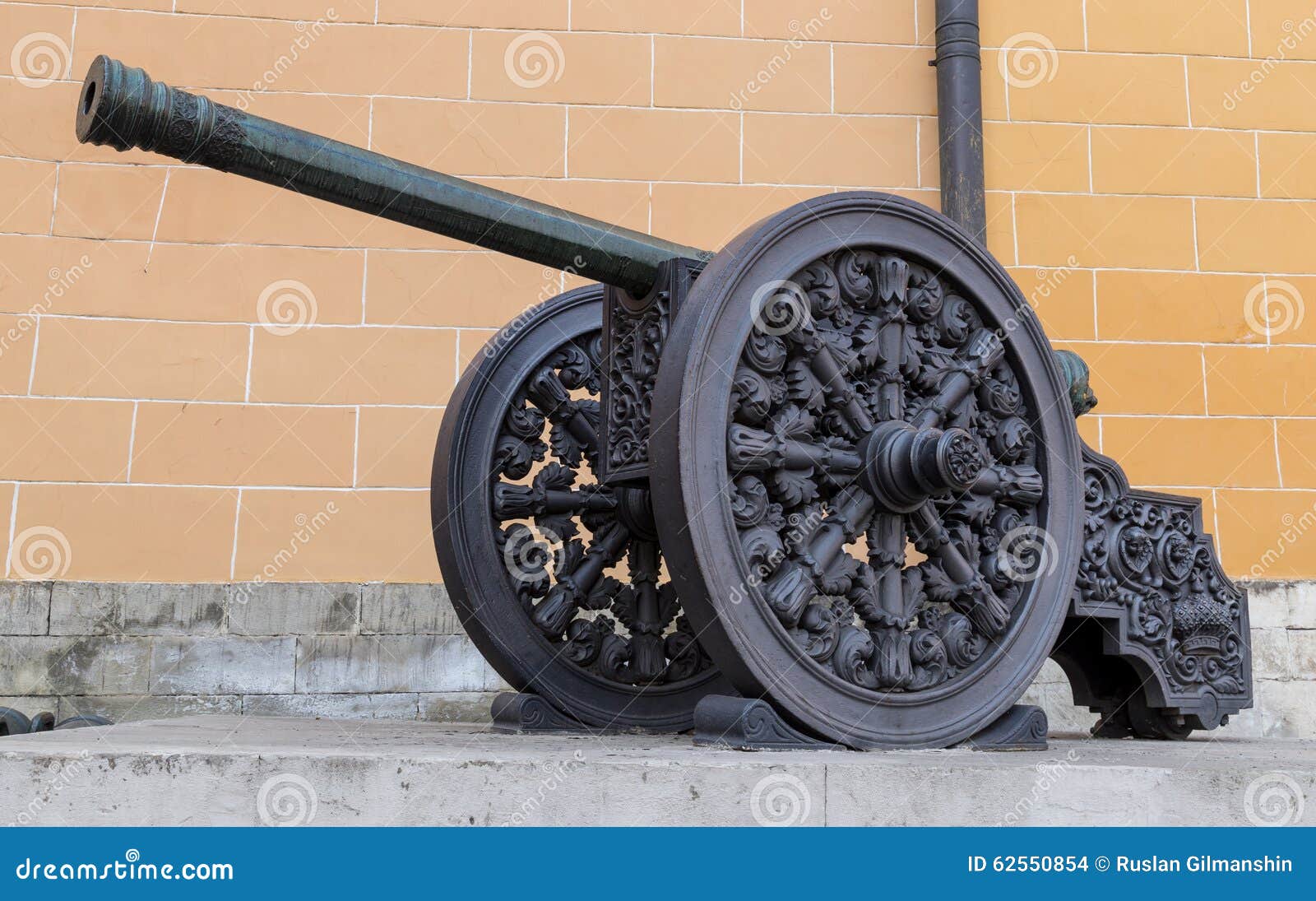 Medieval Artillery Gun Isolated On White Background Royalty-Free Stock ...