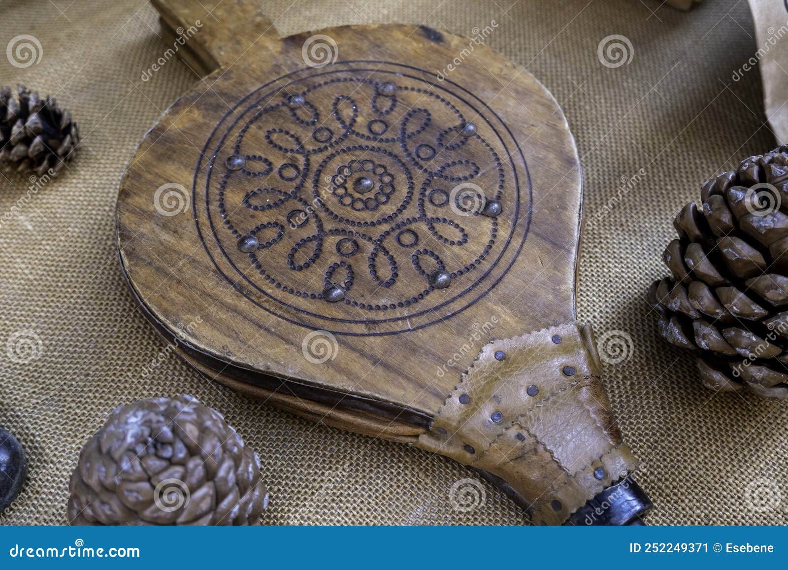 Old medieval bellows stock image. Image of equipment - 252249371