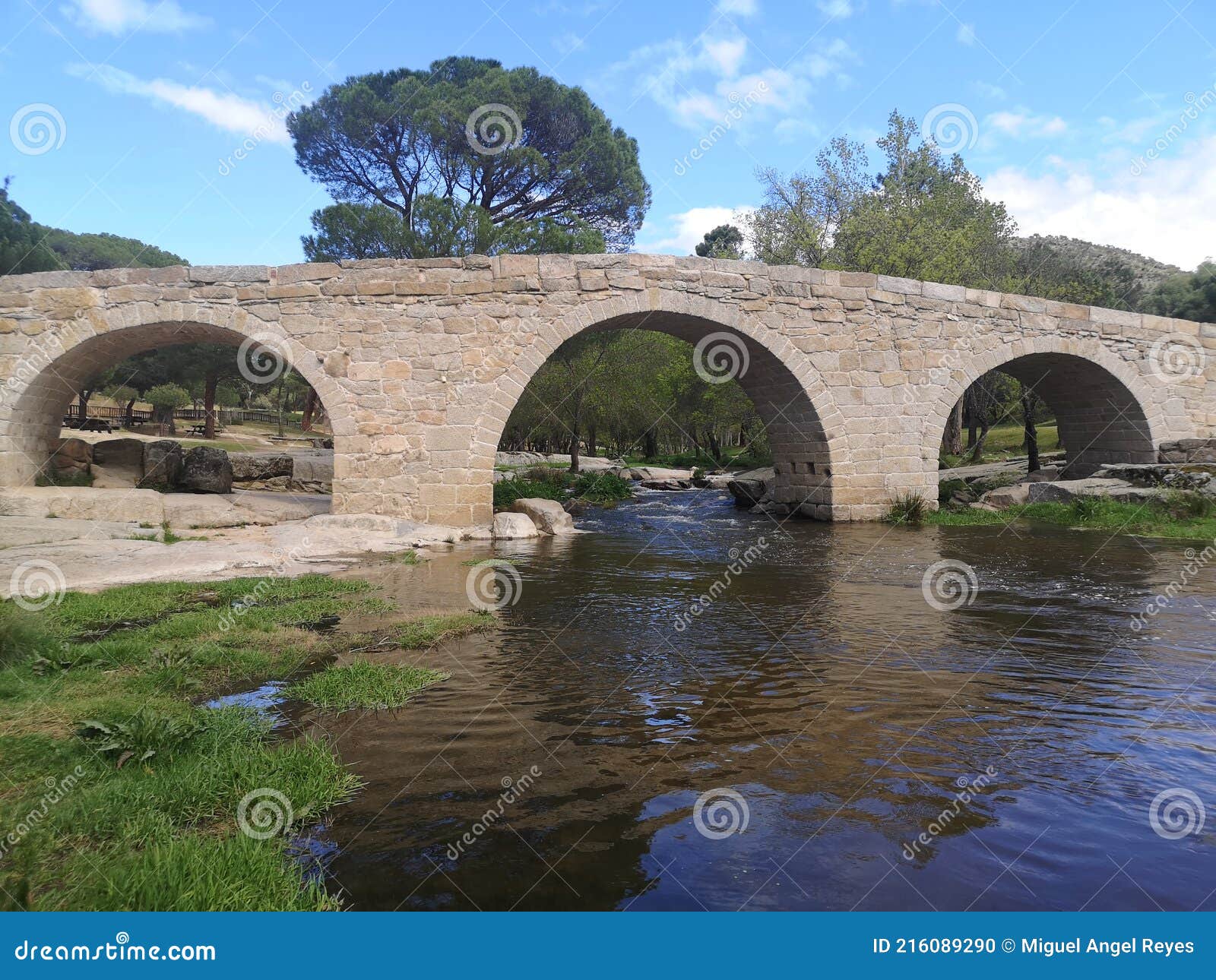 Old Medieval Bridge Over the River Stock Photo - Image of mediaeval ...