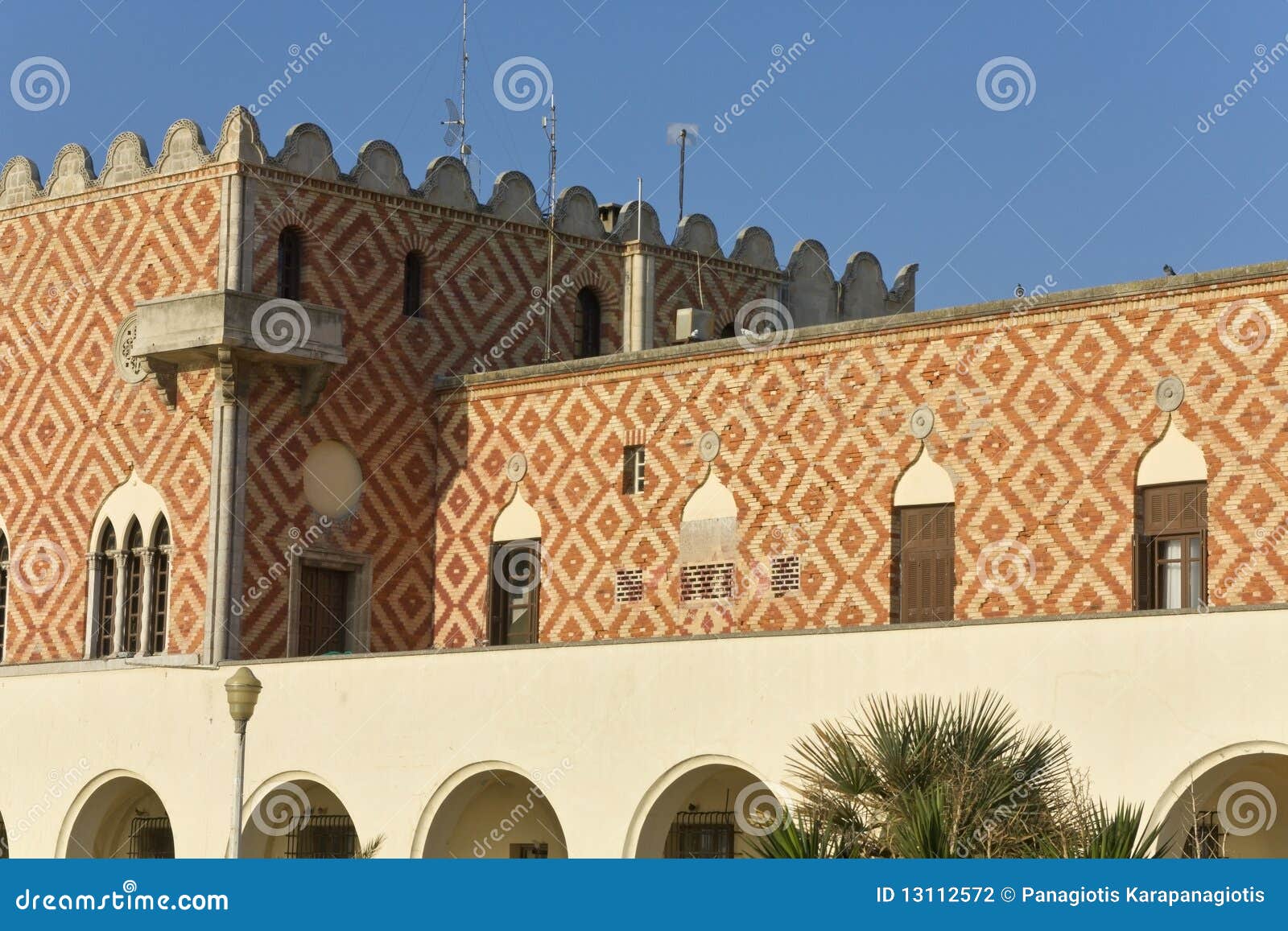 Old Medieval Building at Rhodes Stock Photo - Image of renaissance ...