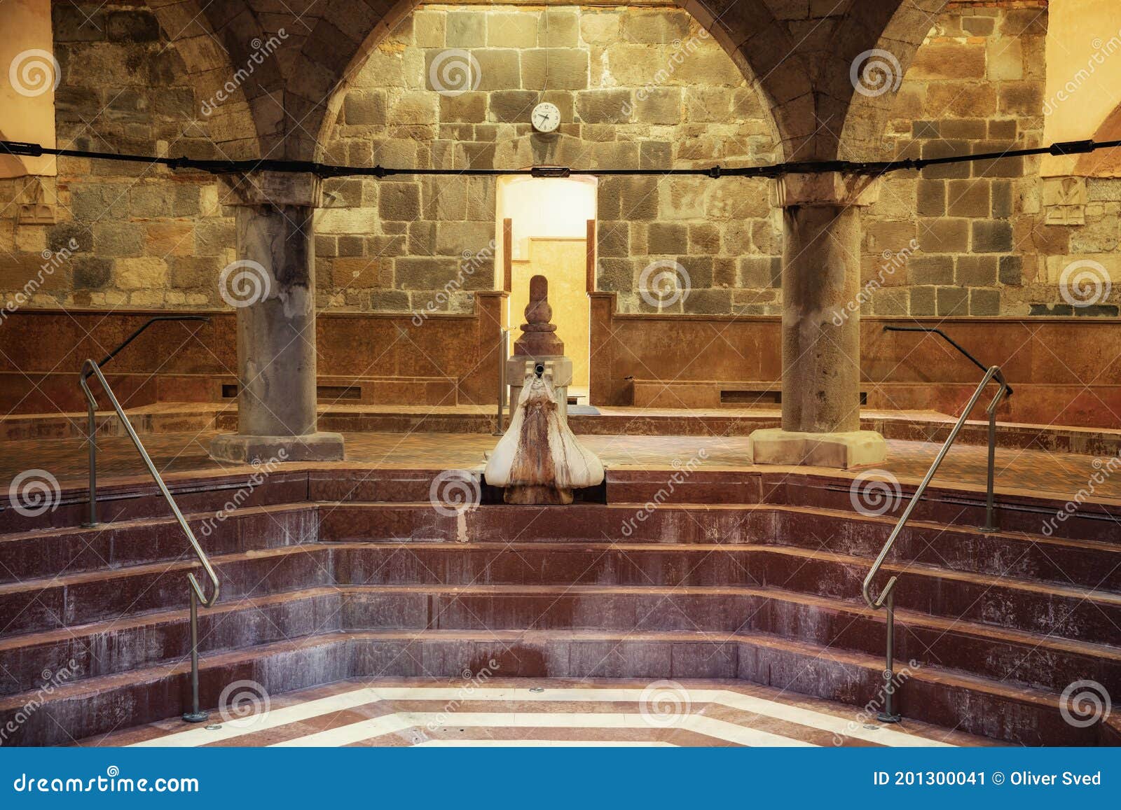 Old Medieval Castle Interior with Columns Stock Image - Image of arch ...