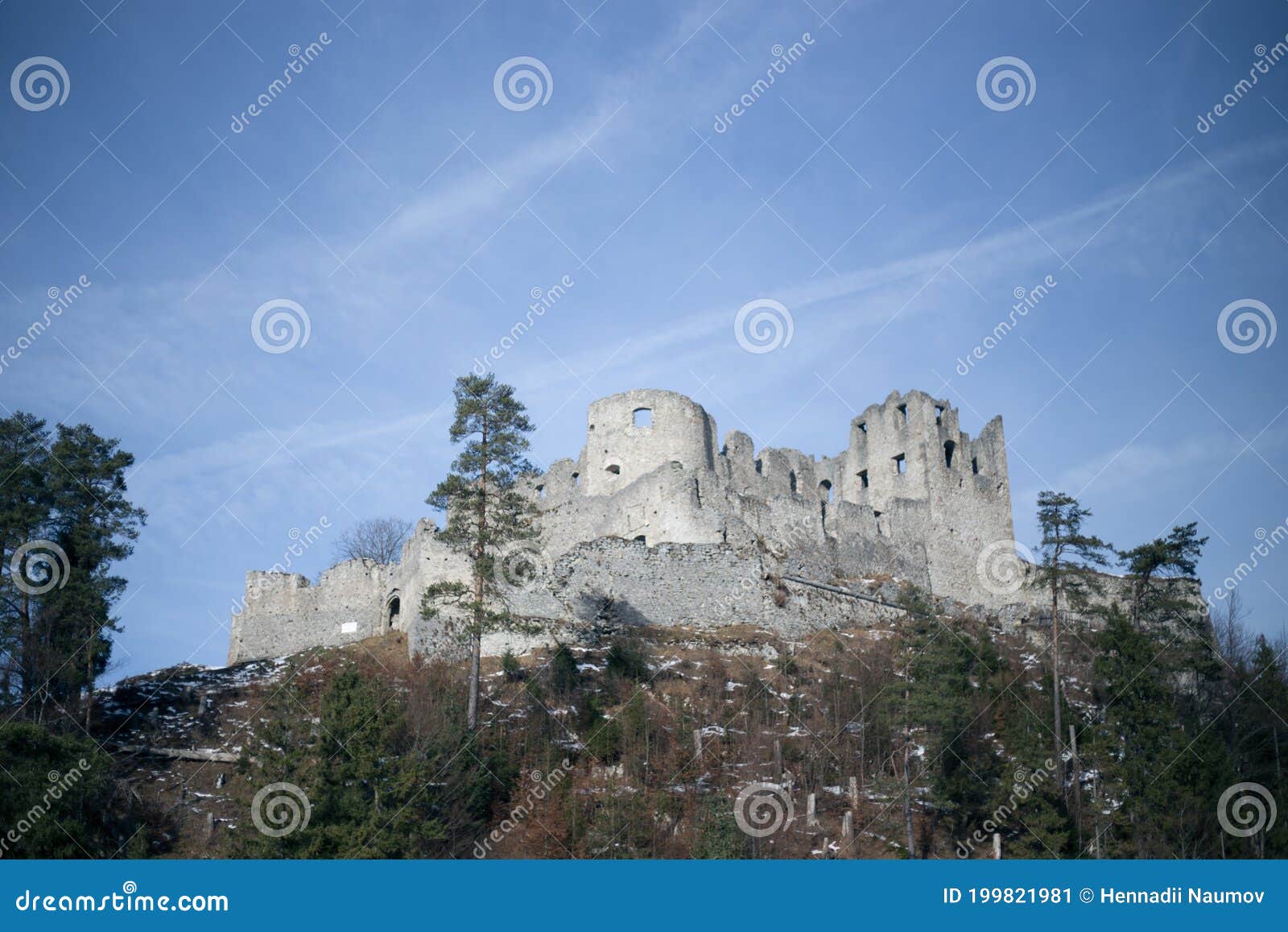 Old Medieval Castle in the Mountains in the Alps in Germany Stock Image ...