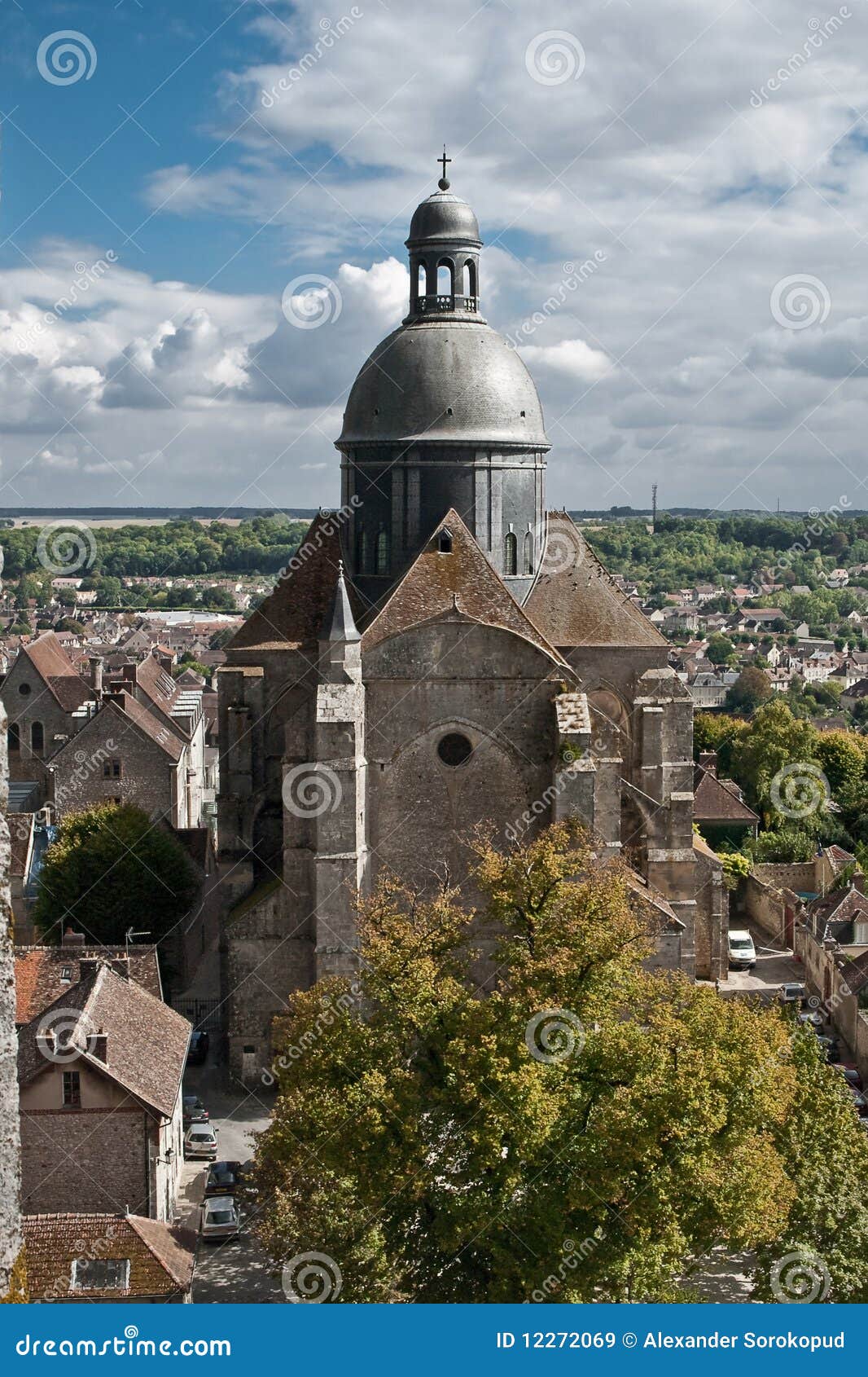 Old Medieval Cathedral in Dijon. Stock Image - Image of history ...
