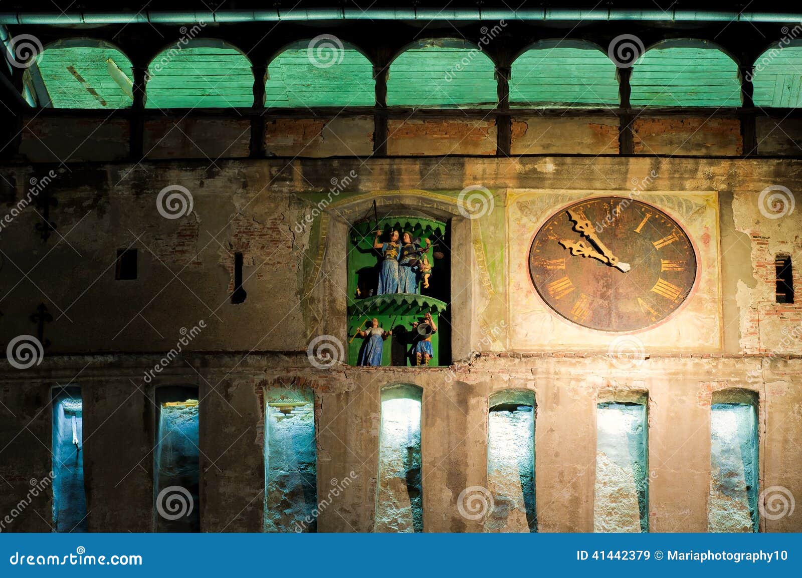Medieval Clock Of Ulm City Hall Stock Image | CartoonDealer.com #45708403