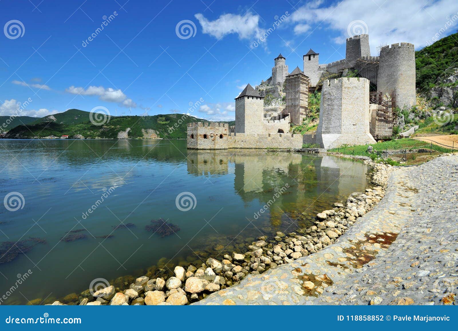 Old Medieval Fortification Golubac Stock Photo - Image of fort ...