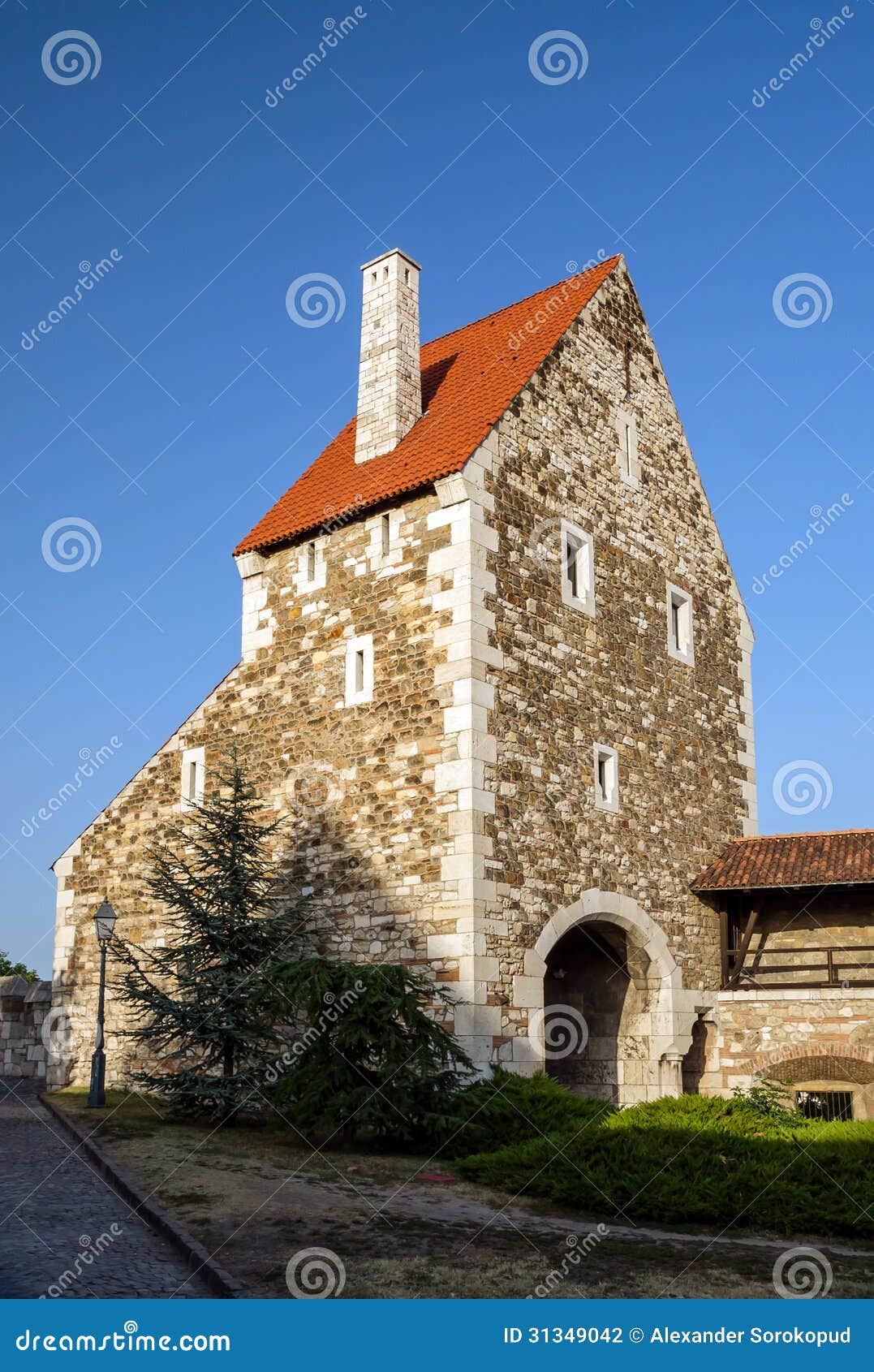 Old Medieval Fortress in Budapest, Hungary. Stock Photo - Image of ...