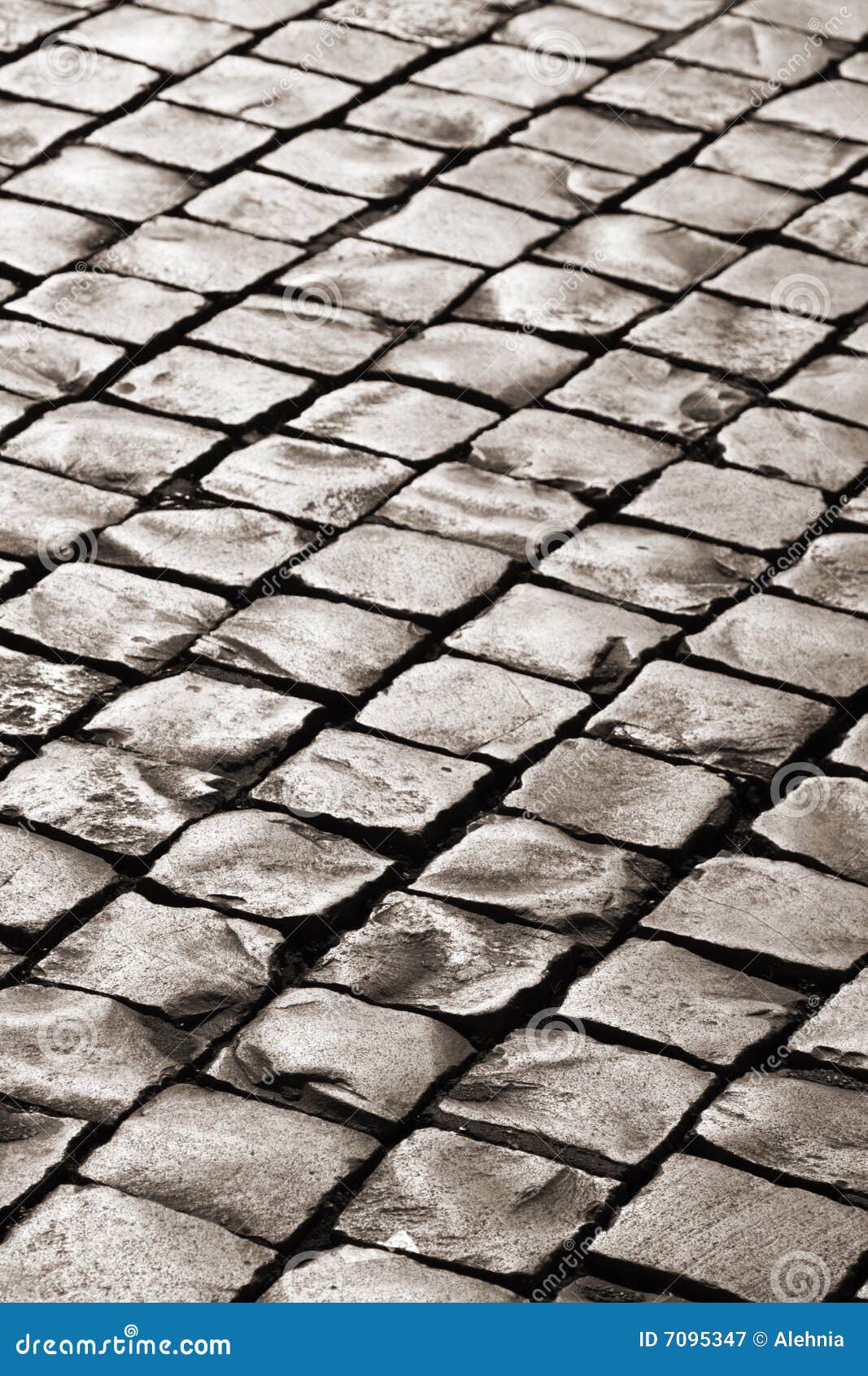 Old Medieval Granite Cobble Road Stock Image - Image of rock ...