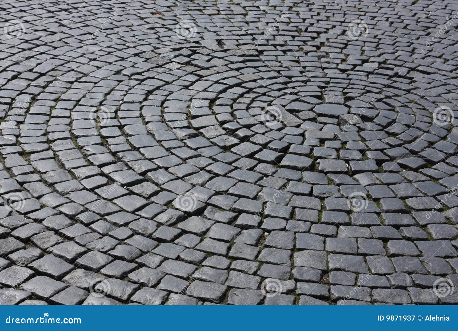 Old Medieval Granite Cobble Road Stock Image - Image of pattern, rock ...
