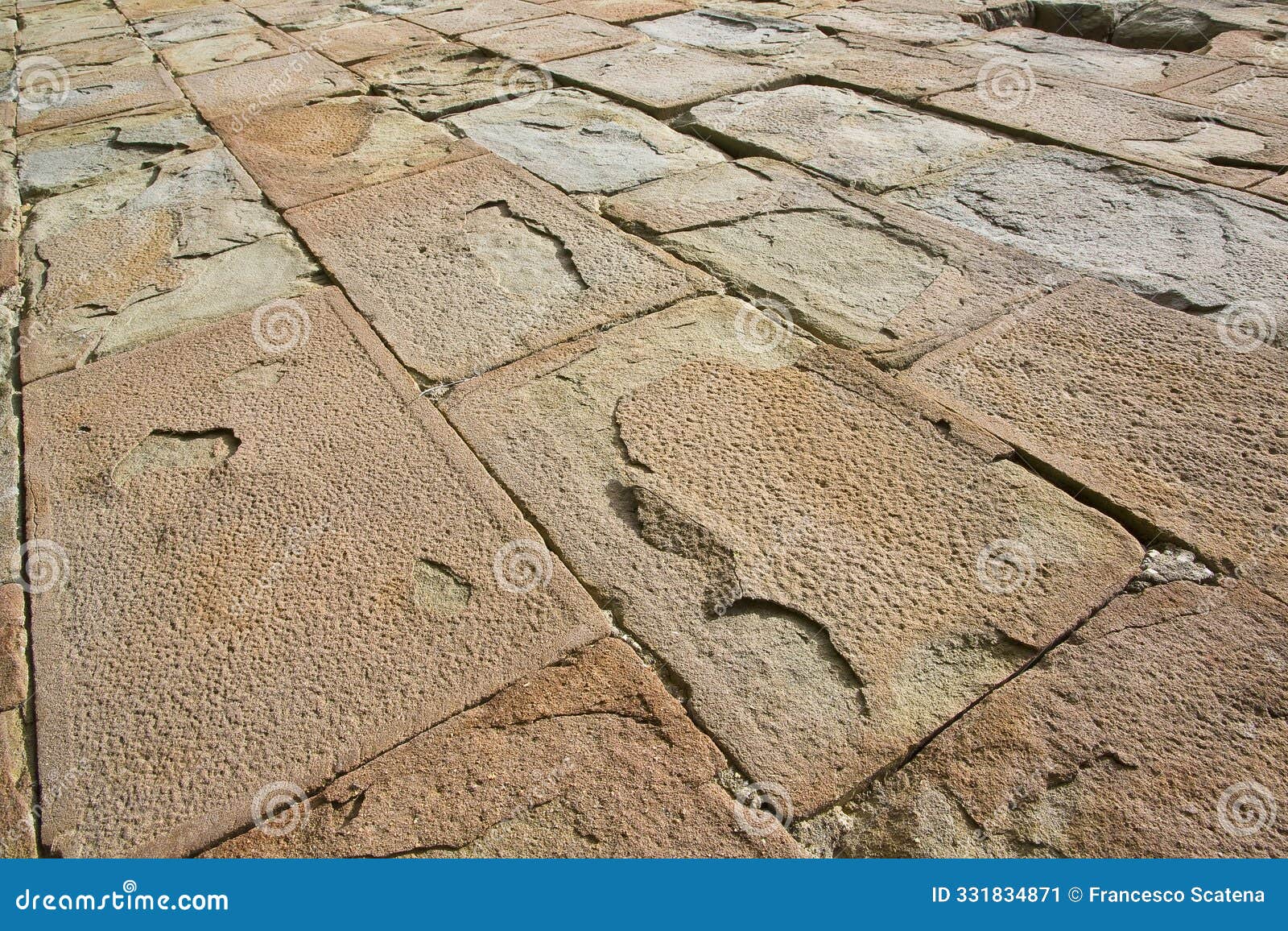 Old Medieval Italian Stone Wall, Built with Blocks, Recently Restored ...