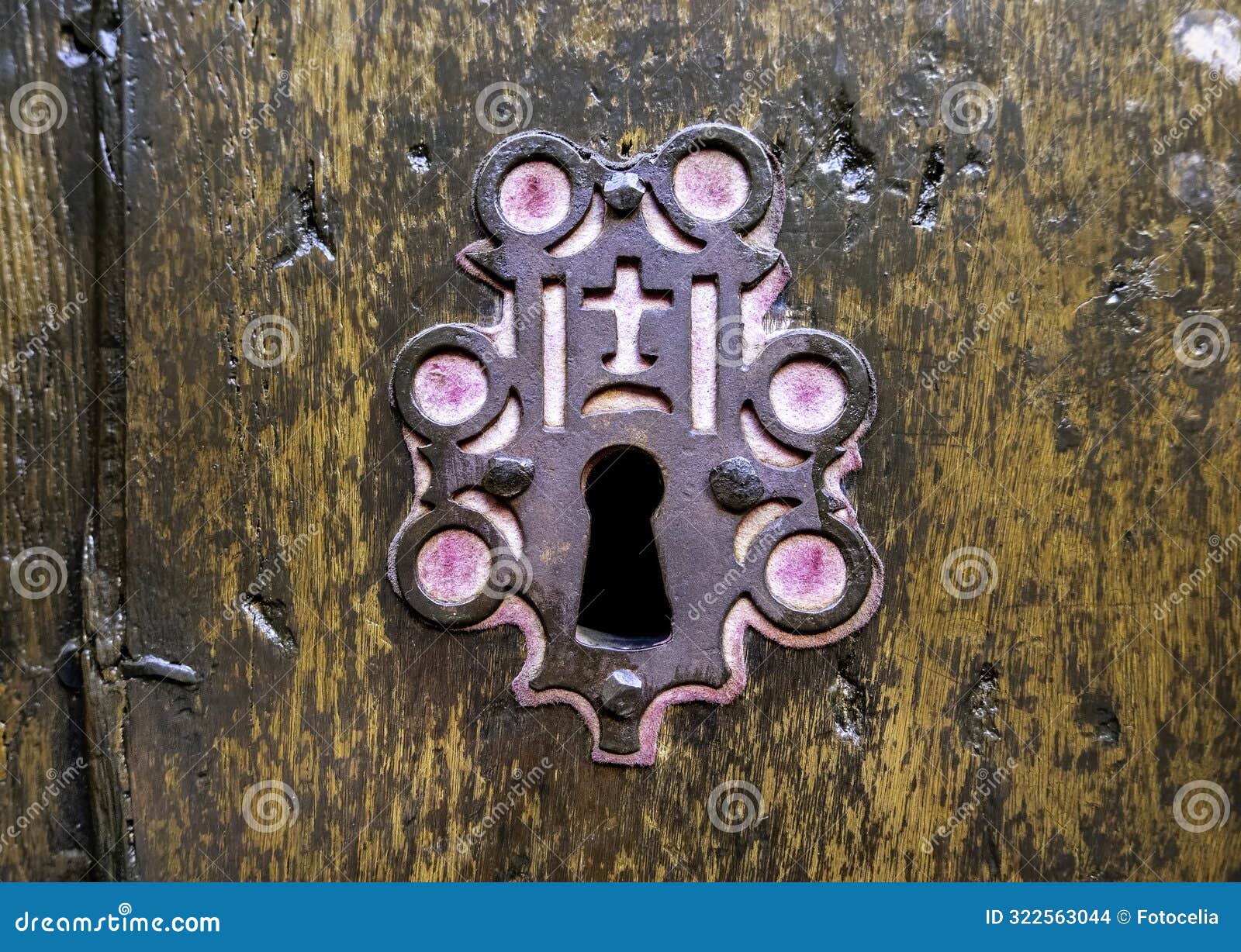 Old medieval lock stock photo. Image of metallic, cathedral - 322563044