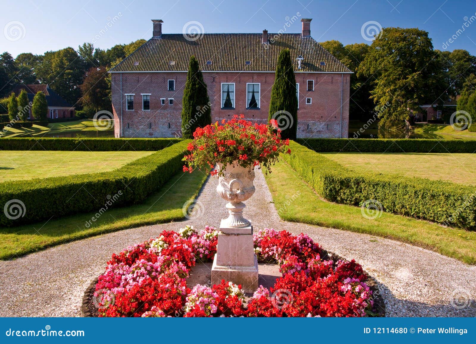 Old Medieval Mansion with Hugh Garden Stock Photo - Image of castle ...