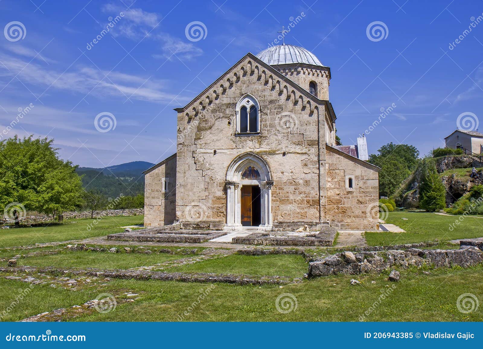 Old Medieval Monastery Gradac, Serbia Stock Image - Image of historical ...
