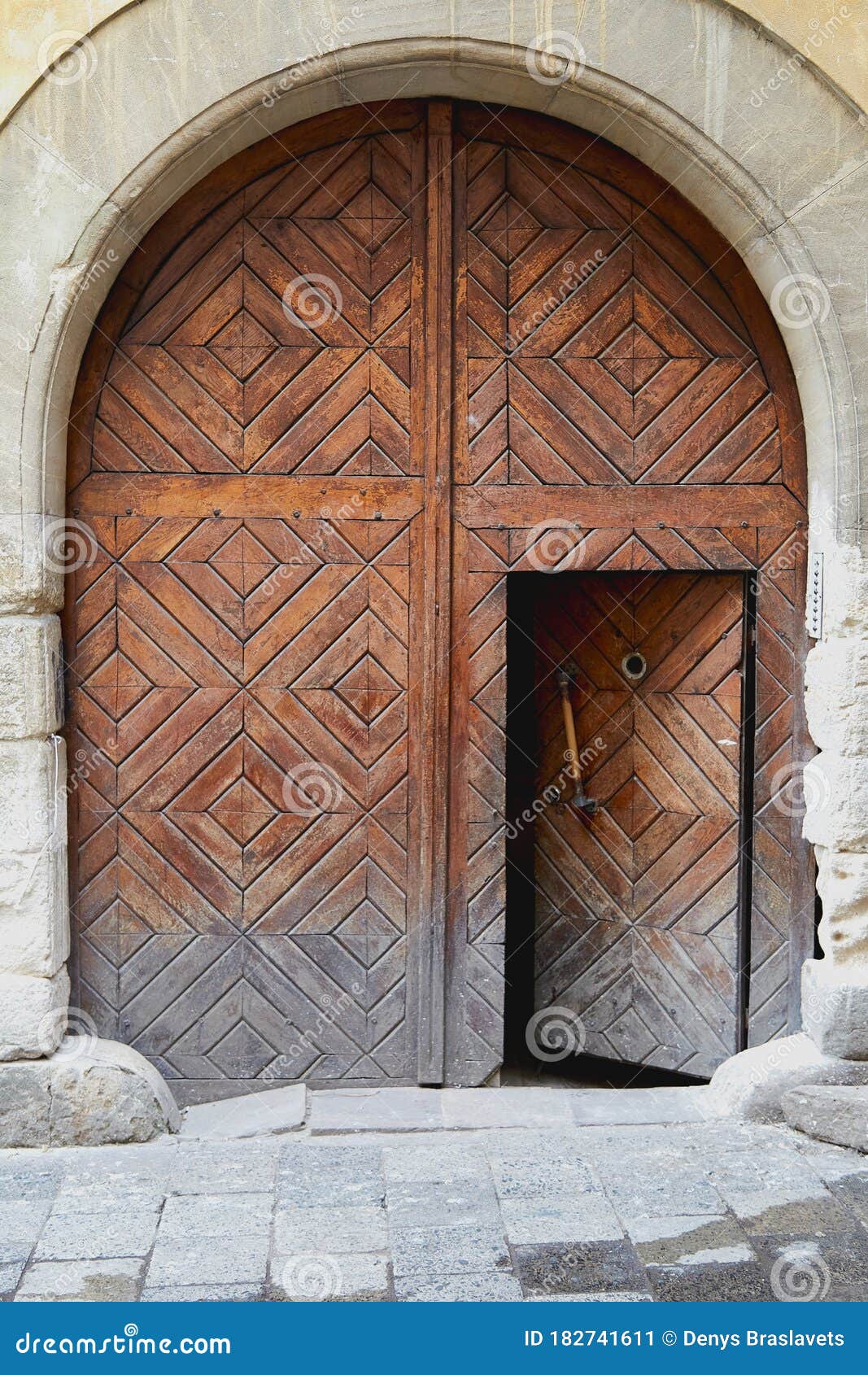Old Medieval Open Gate of an Ancient Castle Stock Image - Image of ...