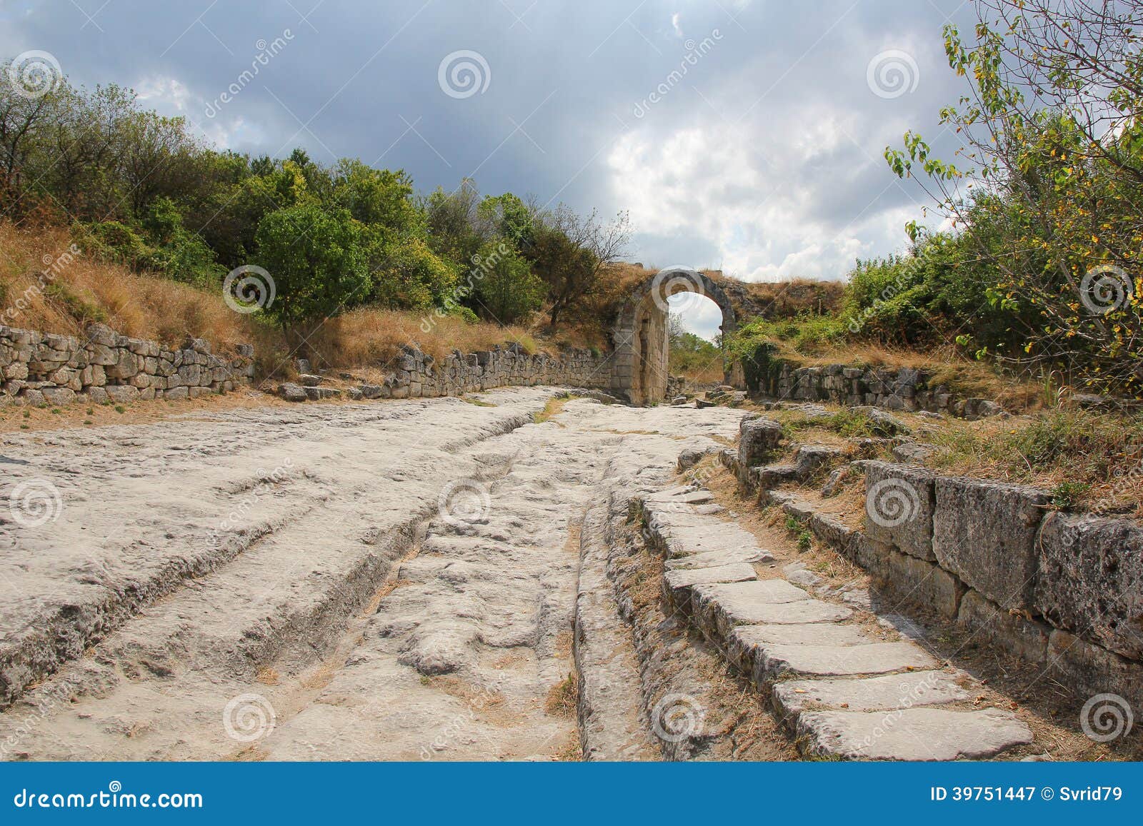 Old medieval road stock image. Image of history, travel - 39751447