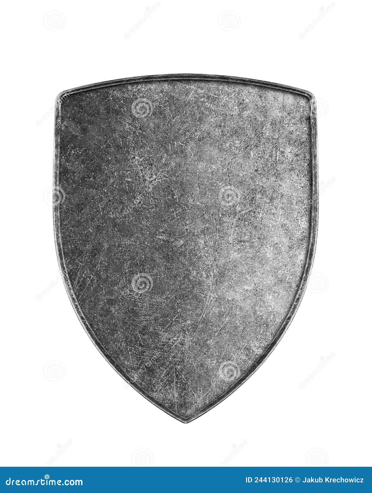 Old Medieval Shield Isolated on White Stock Photo - Image of aged ...