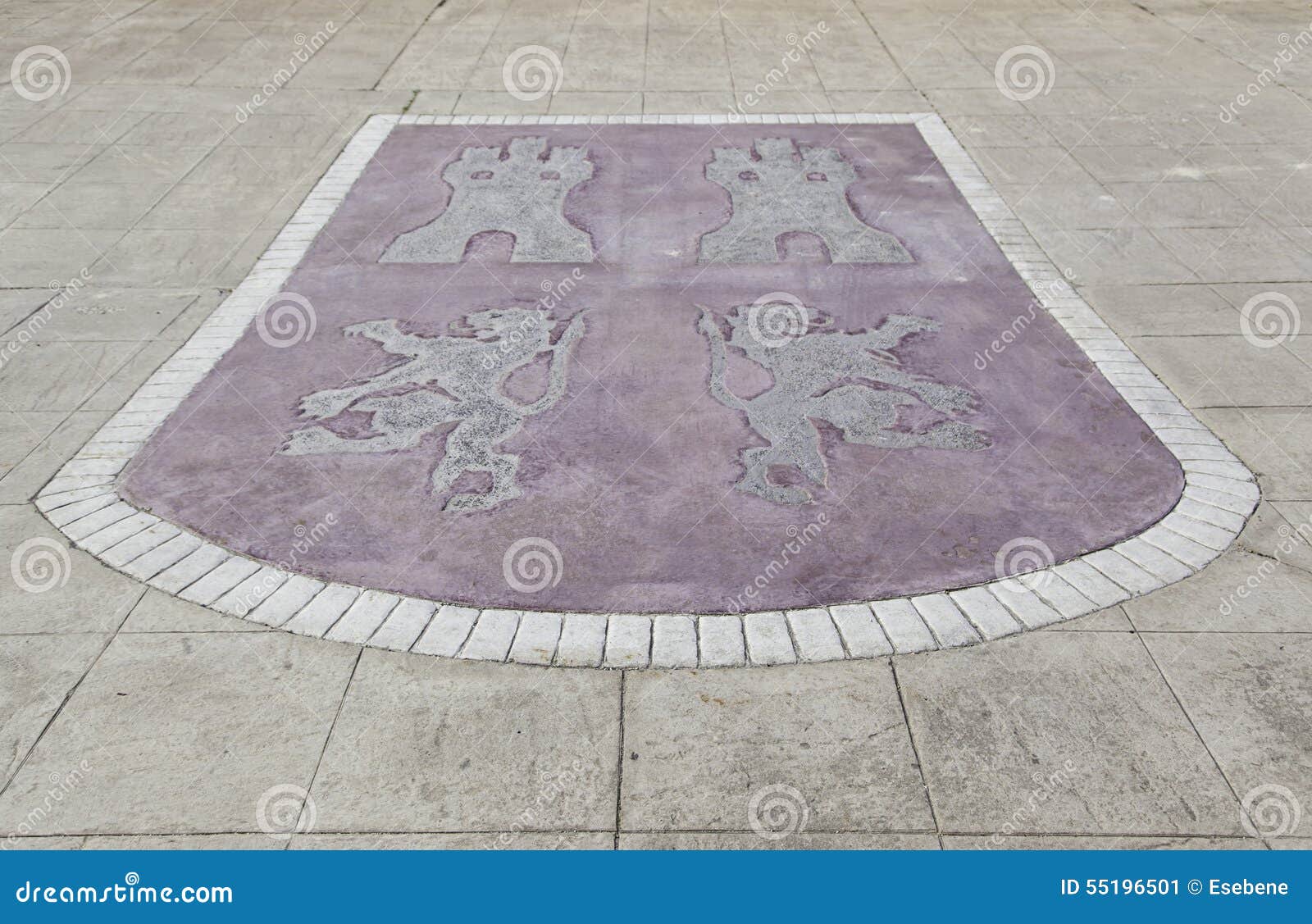 Old medieval stone shield stock image. Image of decorative - 55196501