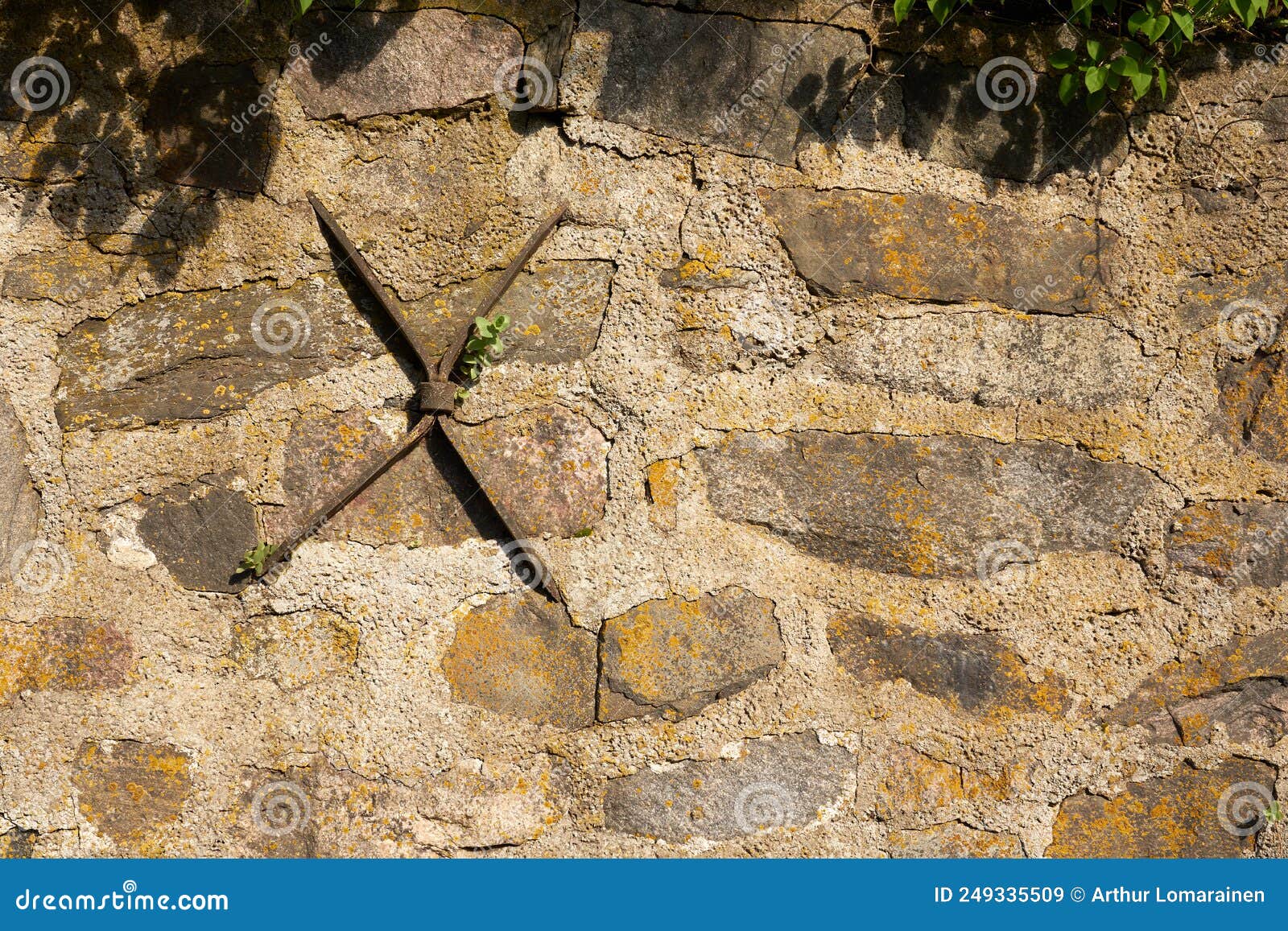 An Old Medieval Stone Wall As a Background. Stock Image - Image of ...