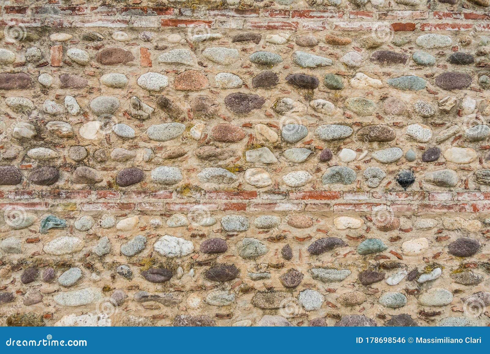Old Medieval Wall in Italy. Texture Pattern Background Stone Stock ...