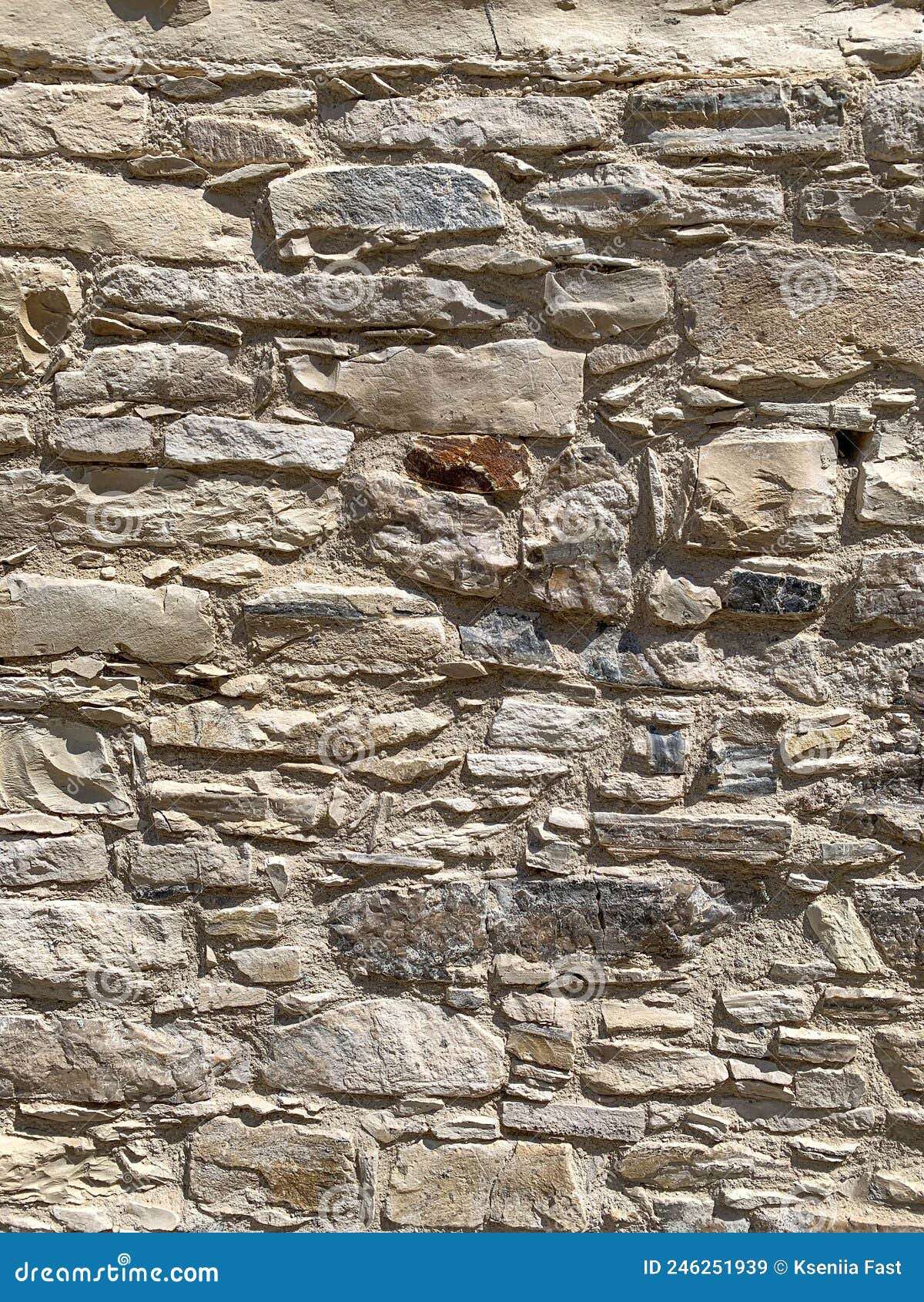 Texture. Old Medieval Wall Made from Stone. Stock Image - Image of ...