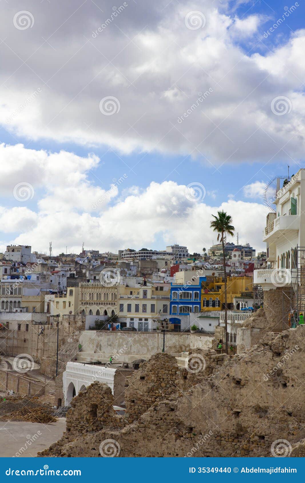 Old medina of Tangier stock photo. Image of industry - 35349440
