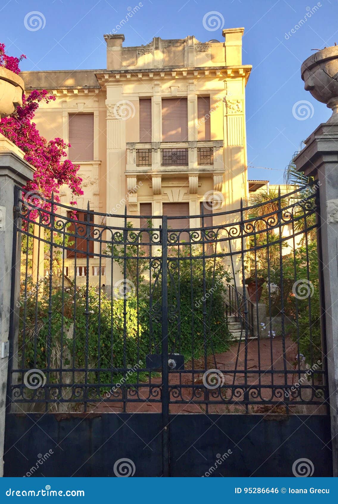 Old Mediterranean house stock photo. Image of home, luxurious - 95286646