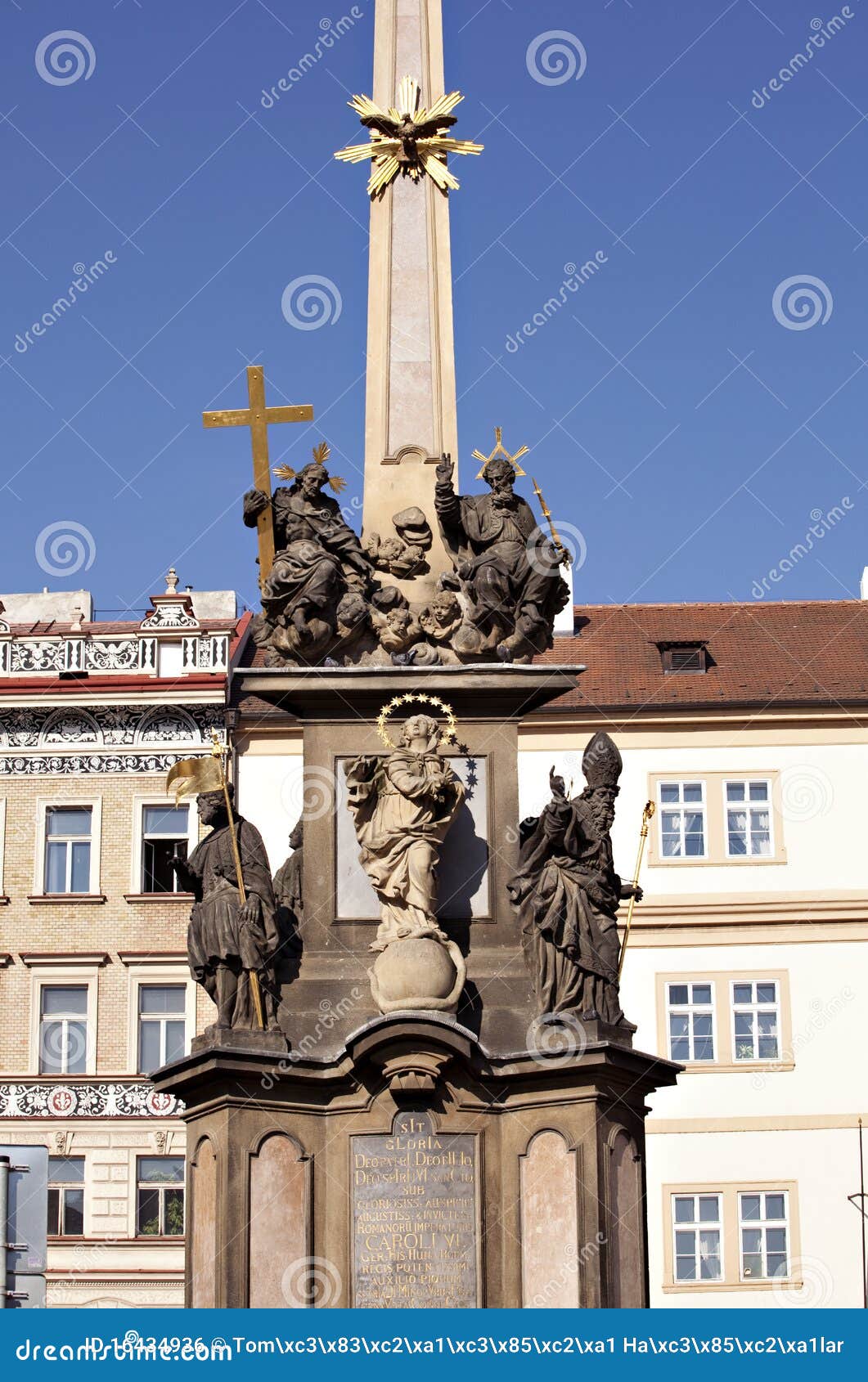 Old memorial in Prague stock photo. Image of impressive - 16434936