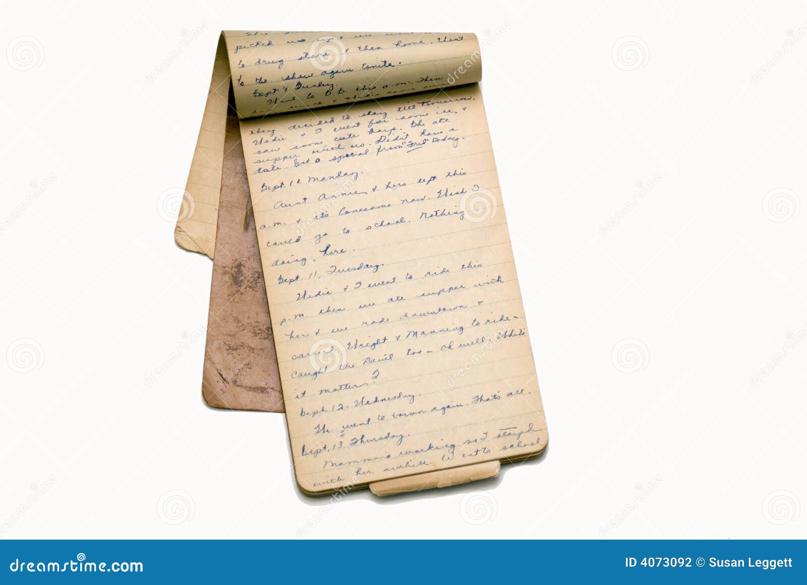 Old Memory Book/diary Pages Stock Photo - Image of background, life ...