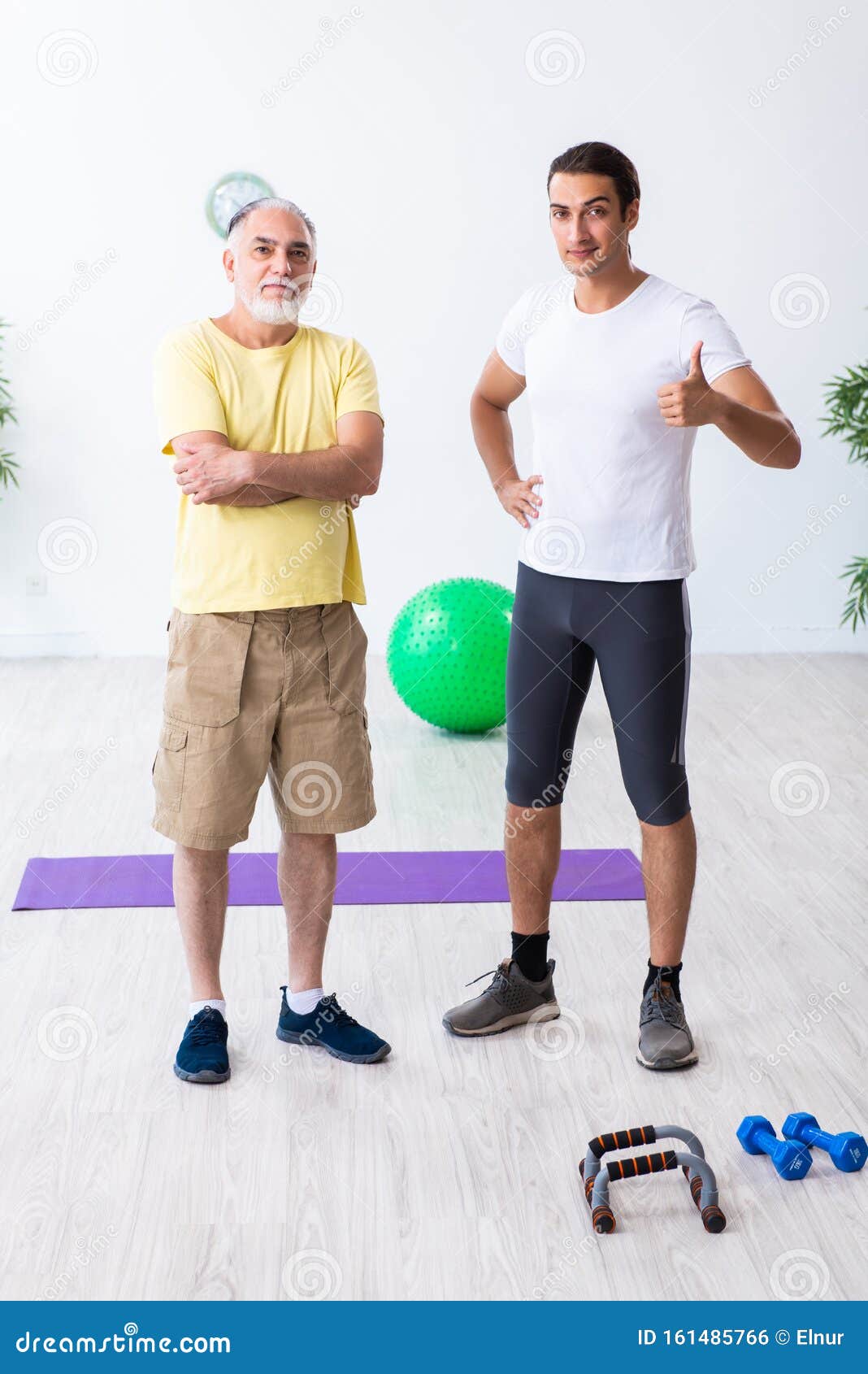 Old Man Doing Exercises Indoors Stock Photo - Image of rehabilitation ...