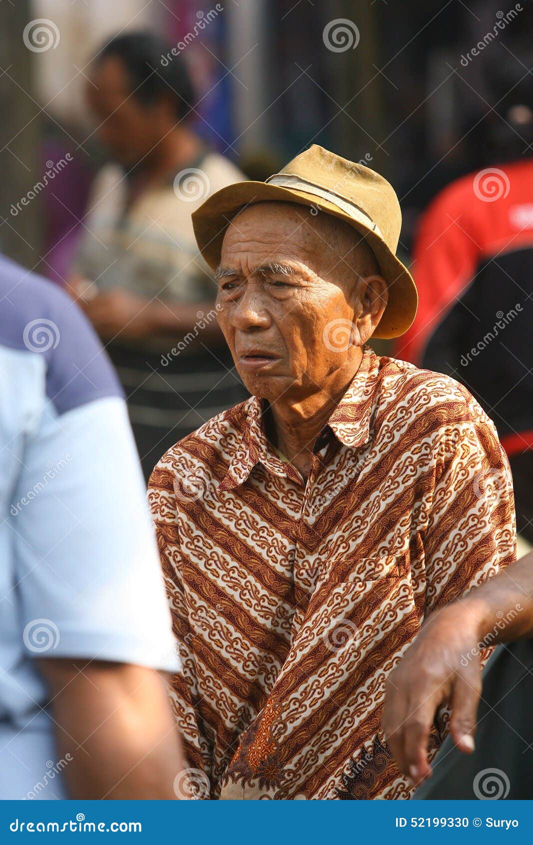 Old men editorial image. Image of java, headgear, indonesia - 52199330