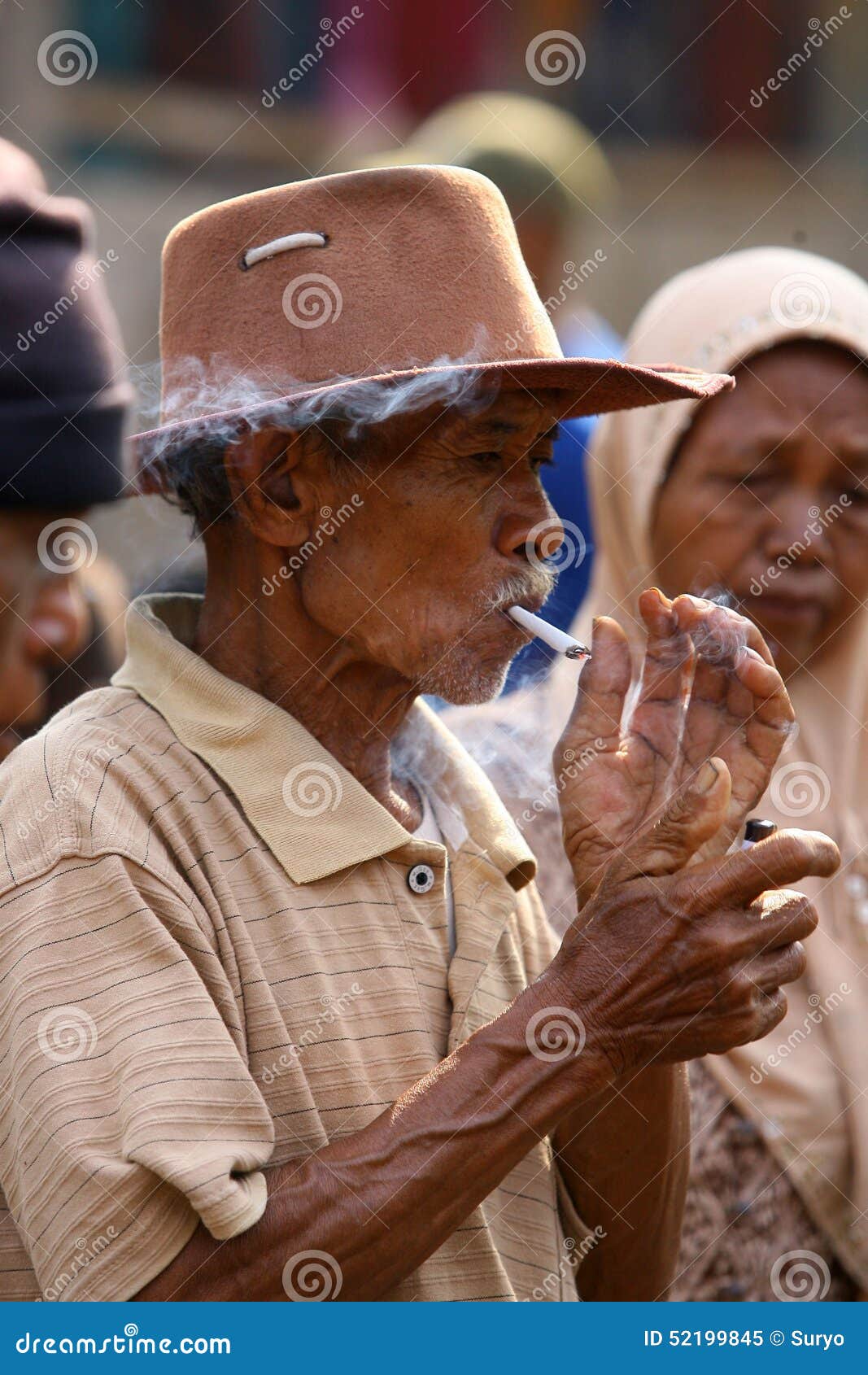 Old men editorial image. Image of central, java, human - 52199845