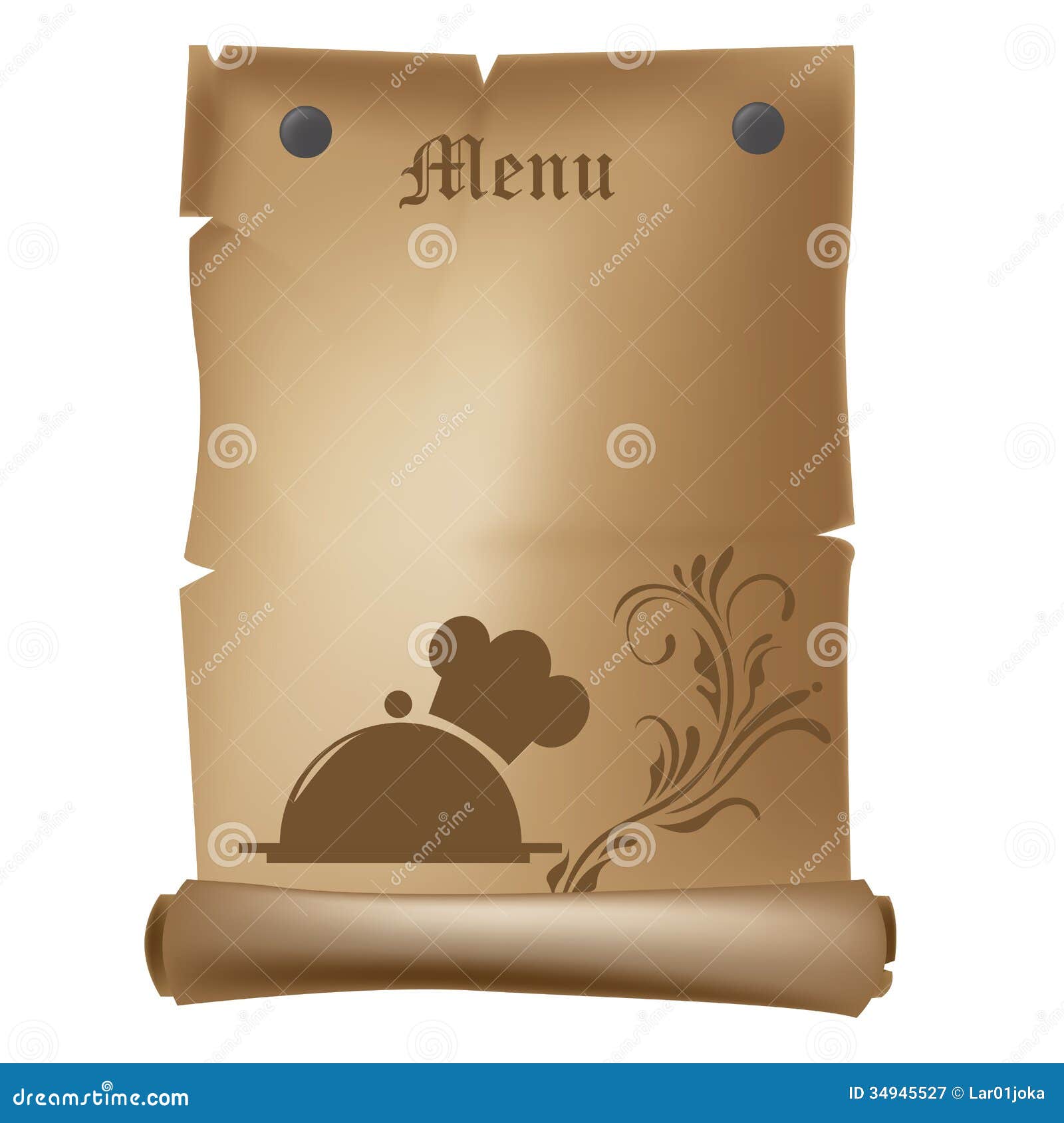 Old menu stock illustration. Illustration of menu, pattern - 34945527