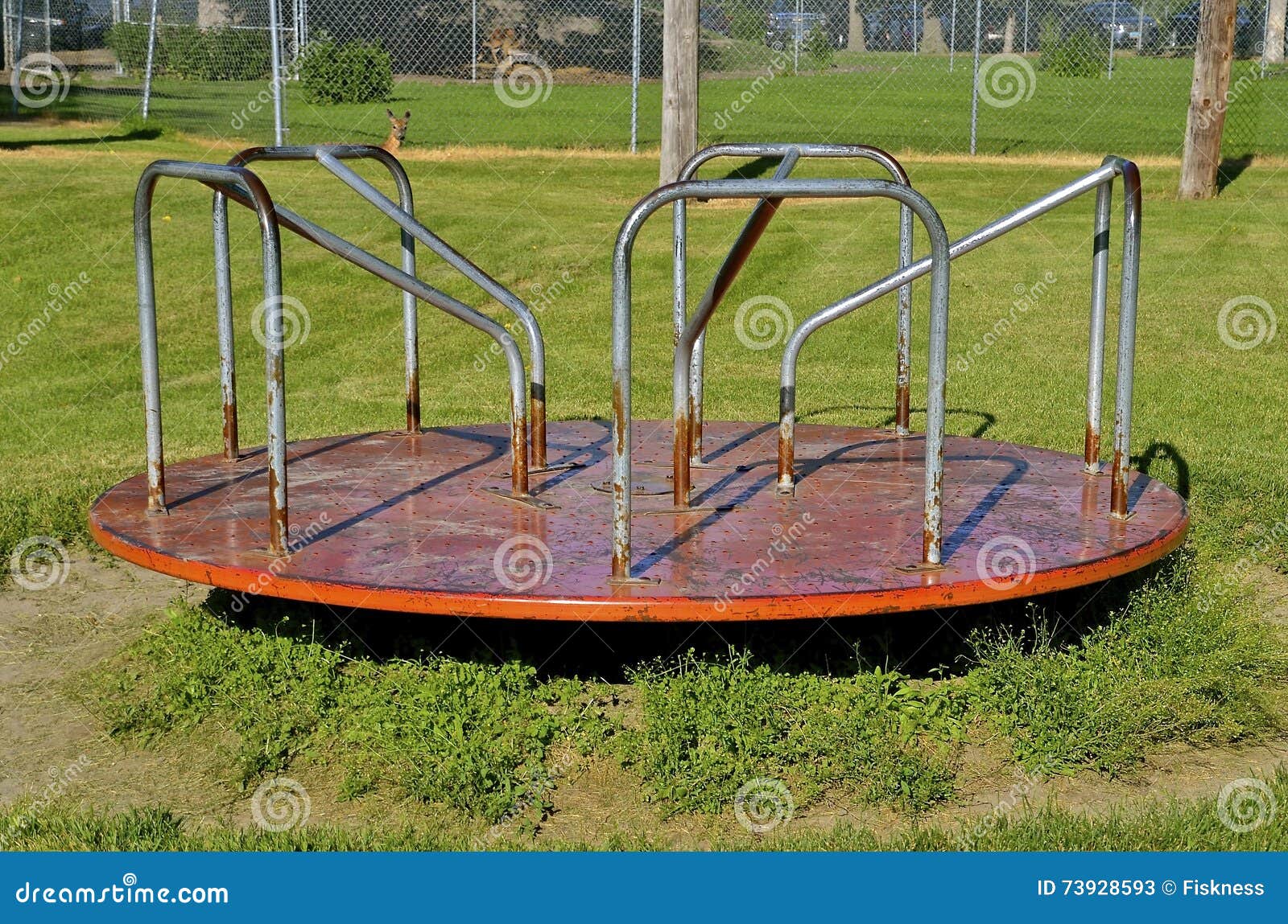 Old merry-go-round stock image. Image of carrousel, spin - 73928593