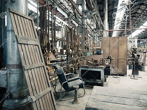 Old Messy Workspace stock image. Image of scene, industry - 28210971