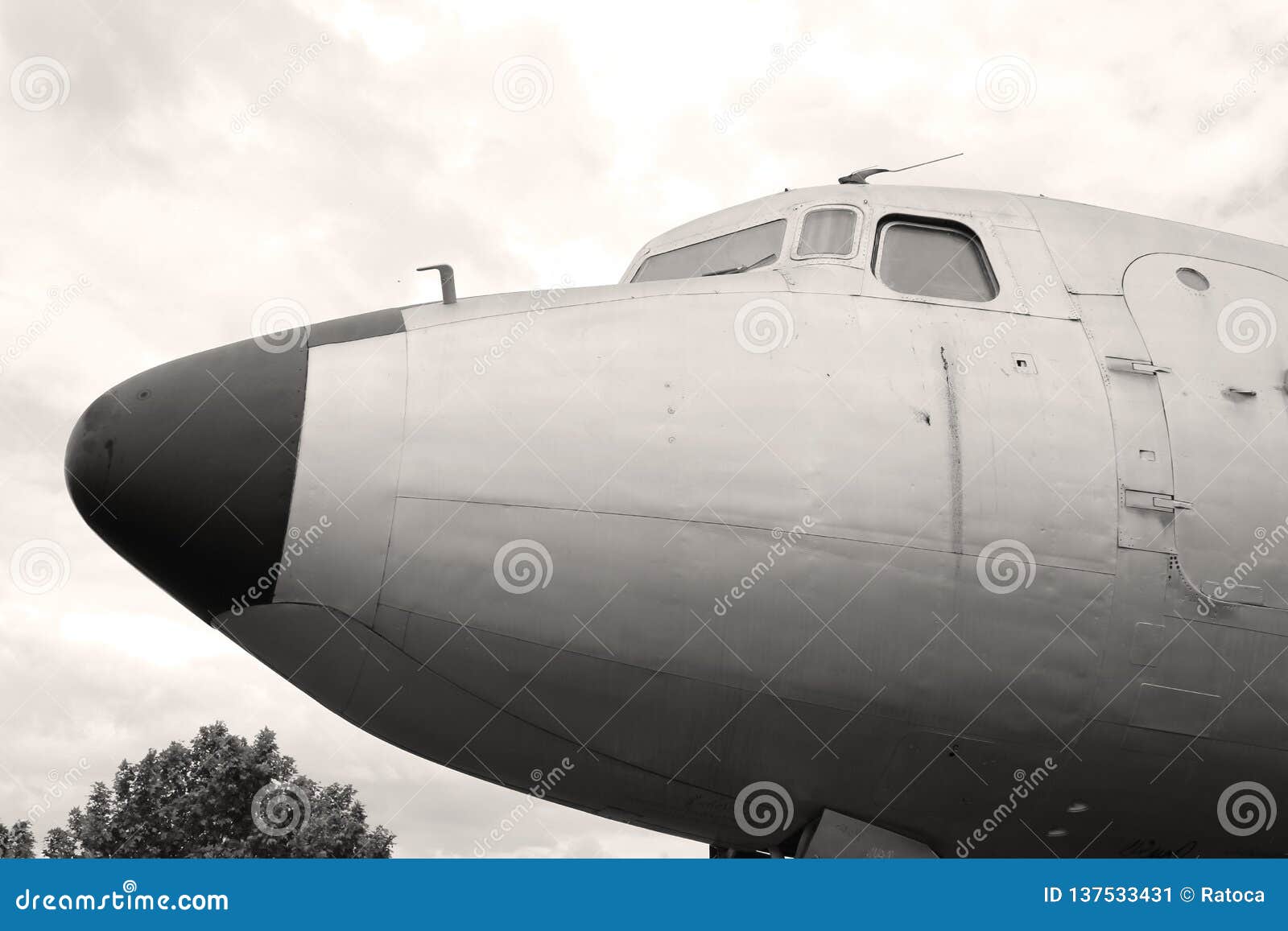 Old metal aircraft stock image. Image of transport, vintage - 137533431