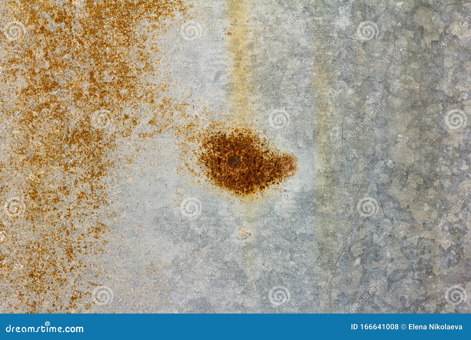 Old Metal Background with Spots and Streaks of Rust.Rusty Galvanized ...