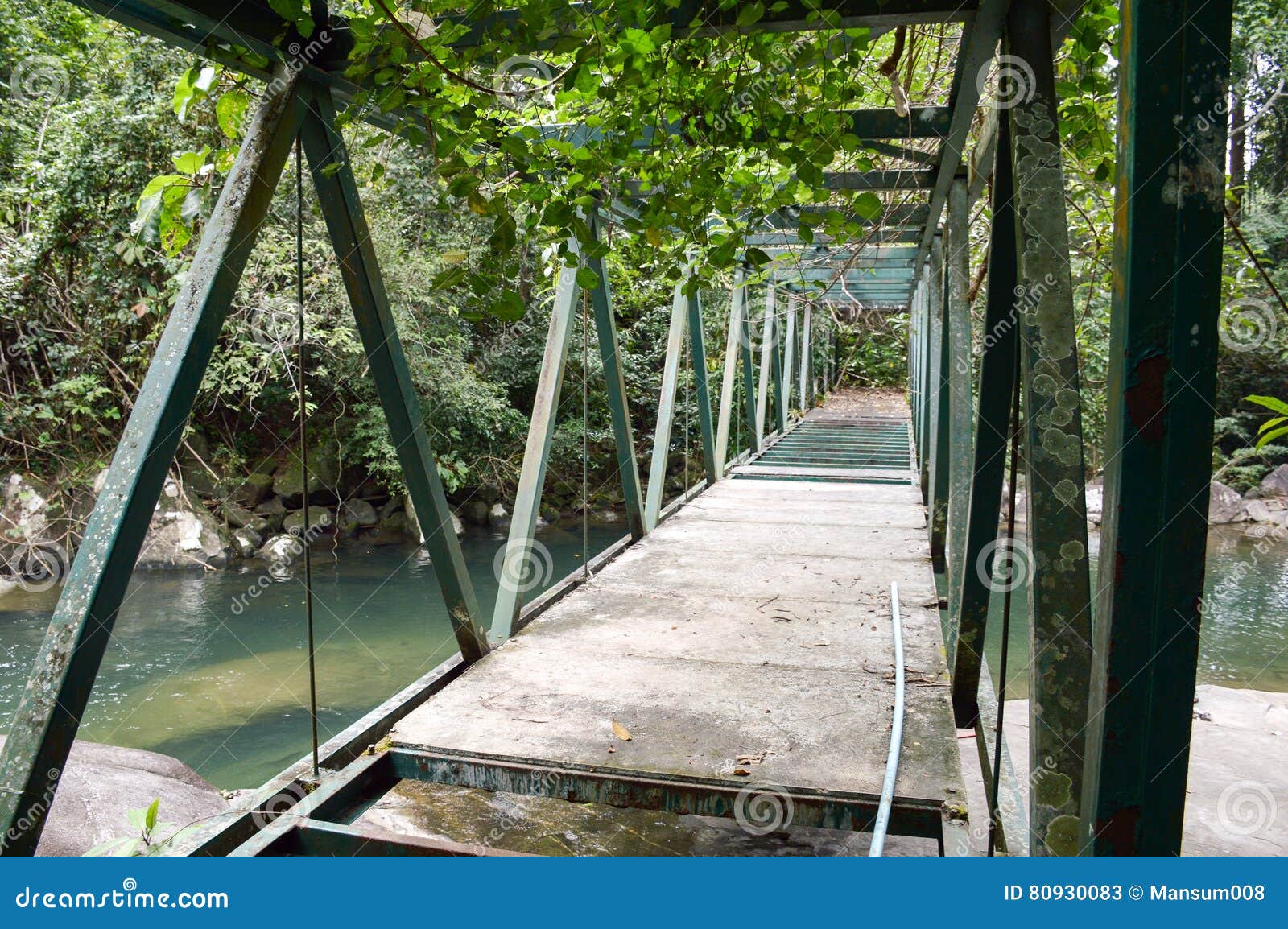 Old metal bridge stock image. Image of outdoor, path - 80930083