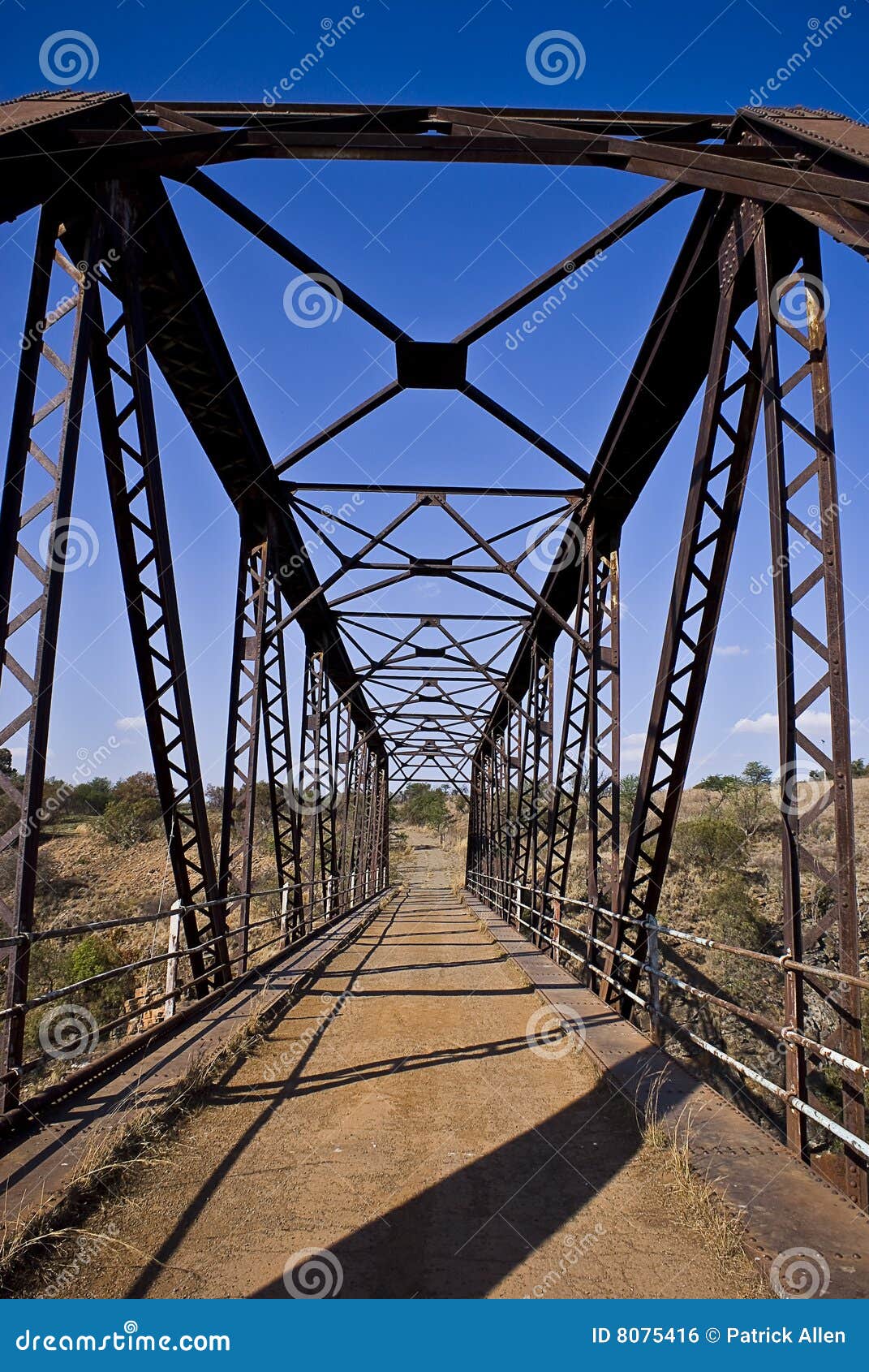 Old Metal Bridge - Portrait V01 Stock Photo - Image of transport ...