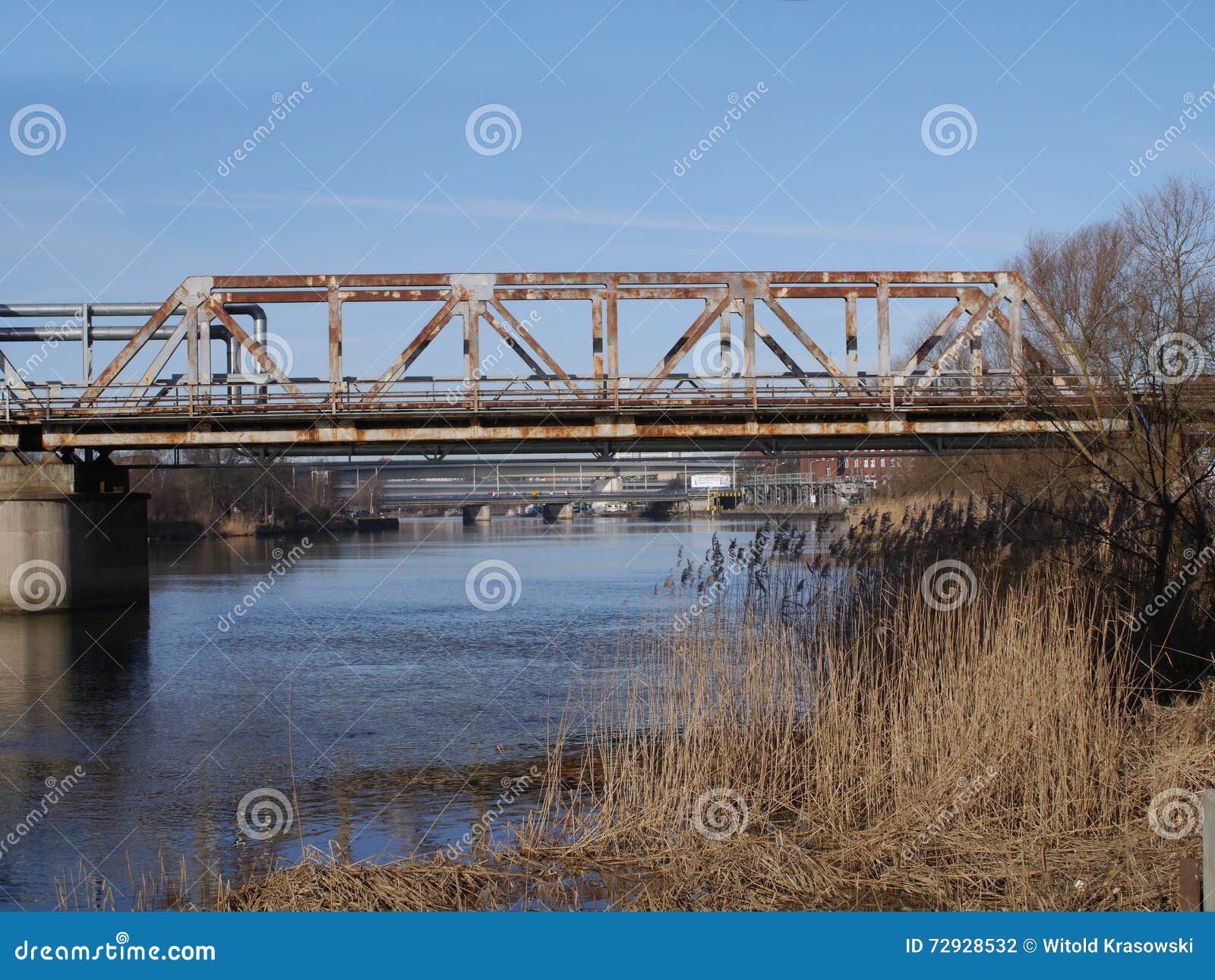Old metal brigge stock photo. Image of span, hiking, pier - 72928532