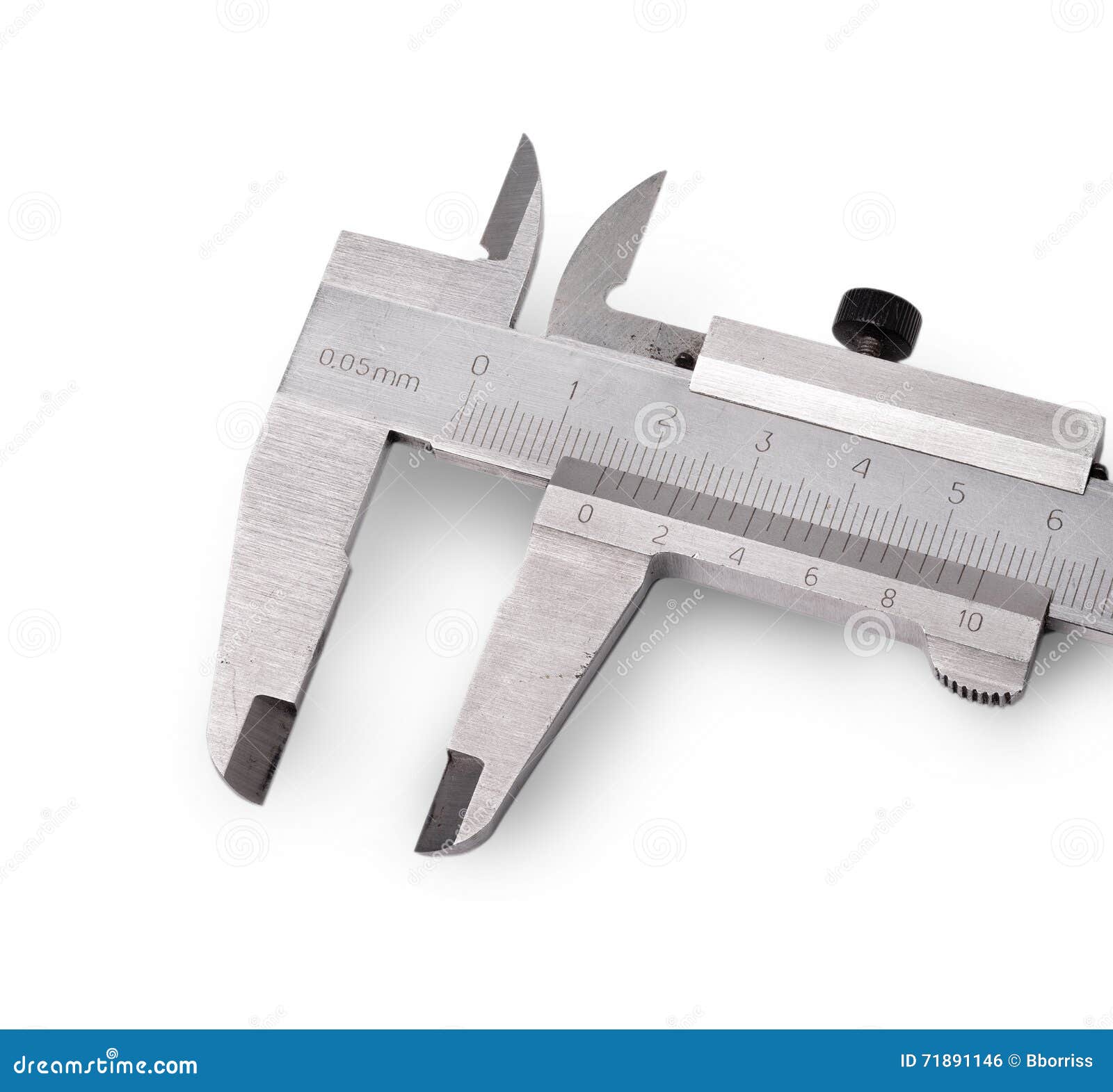 Old Metal Calliper on the White Background Stock Photo - Image of ...