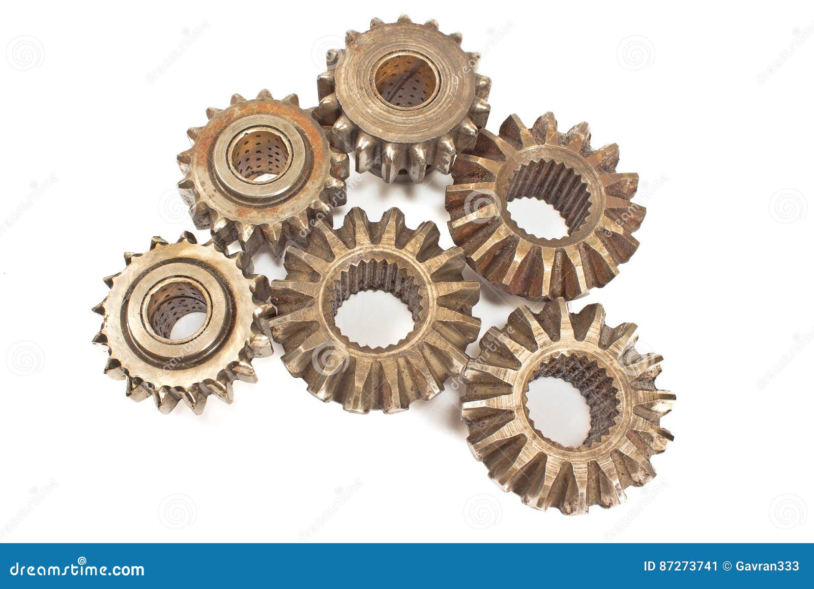 Old metal cogs isolated stock image. Image of gearing - 87273741