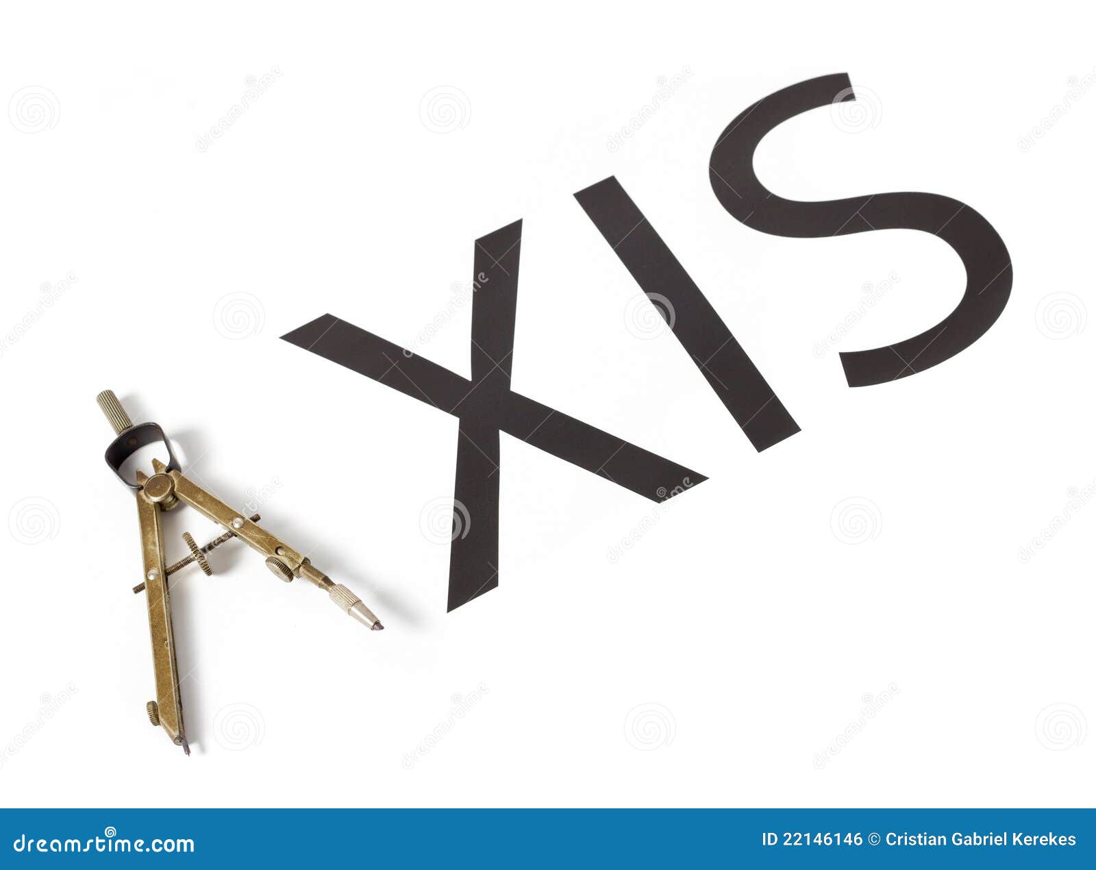 Metal Compass On Question Mark Background. Stock Photography ...