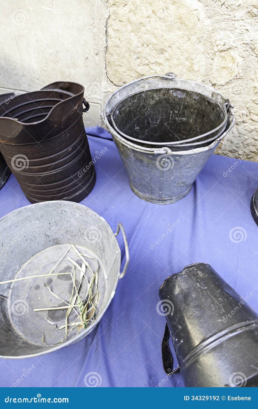 Old metal containers stock photo. Image of antique, metal - 34329192