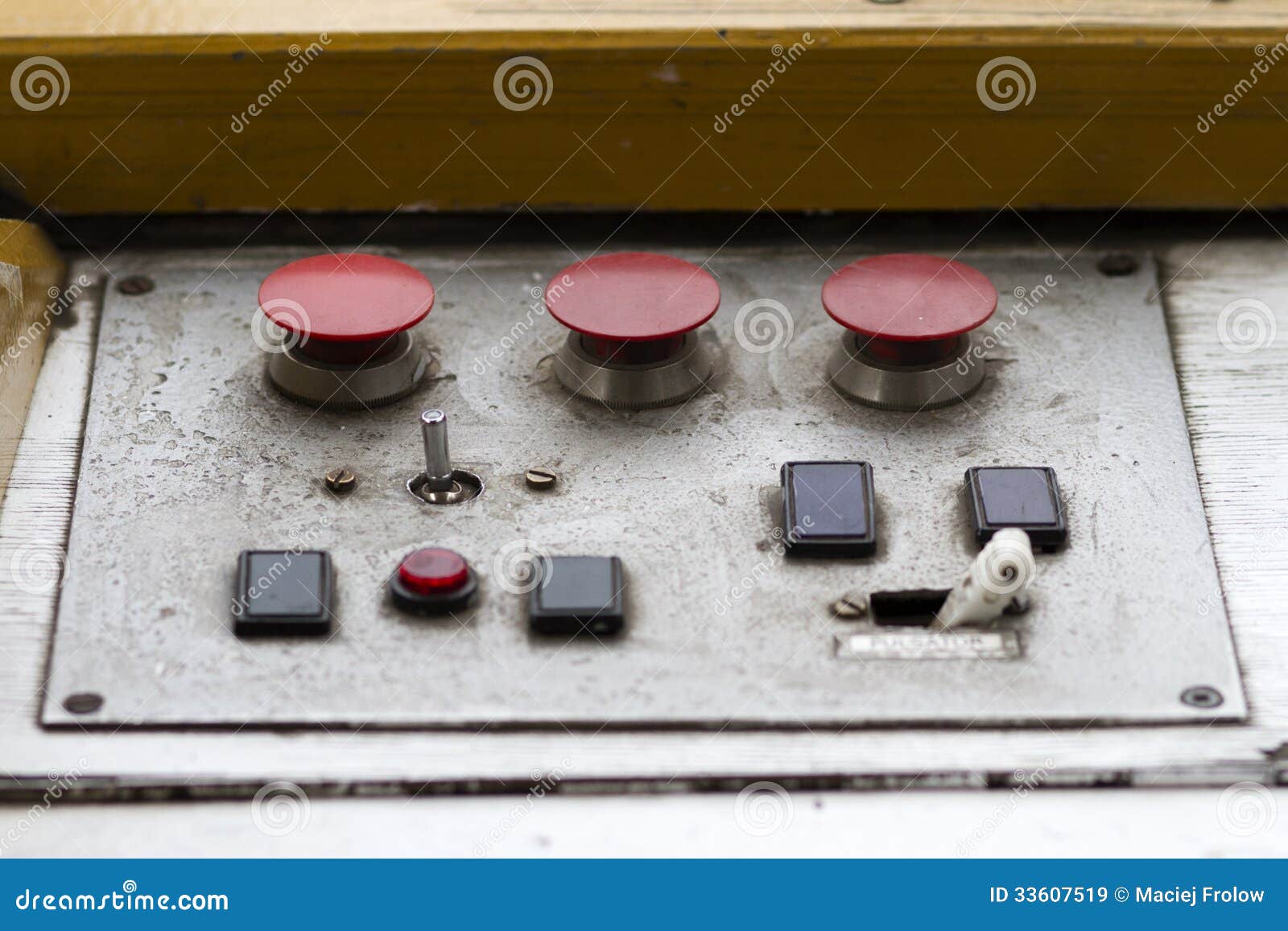 Old Metal Control Panel stock image. Image of controller - 33607519
