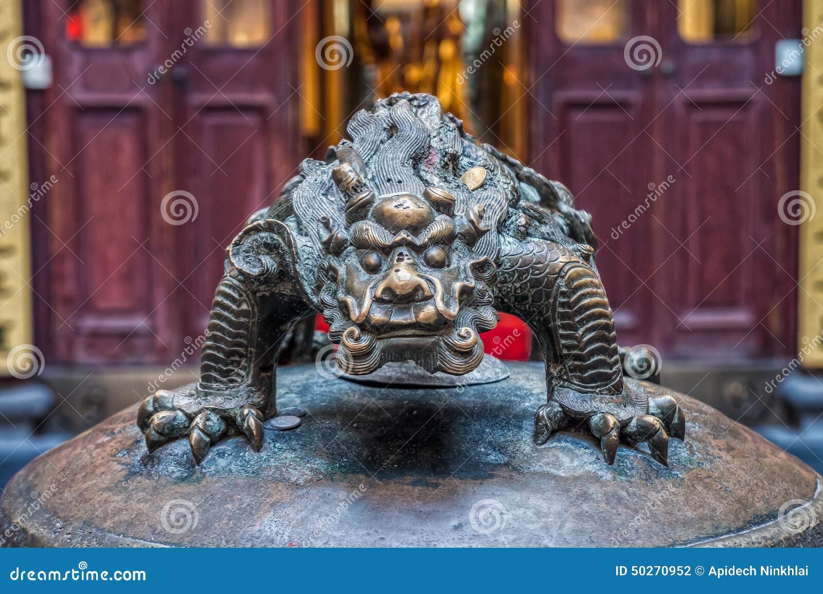 The Old Metal Devil Monster Statue Stock Photo - Image of object, iron ...