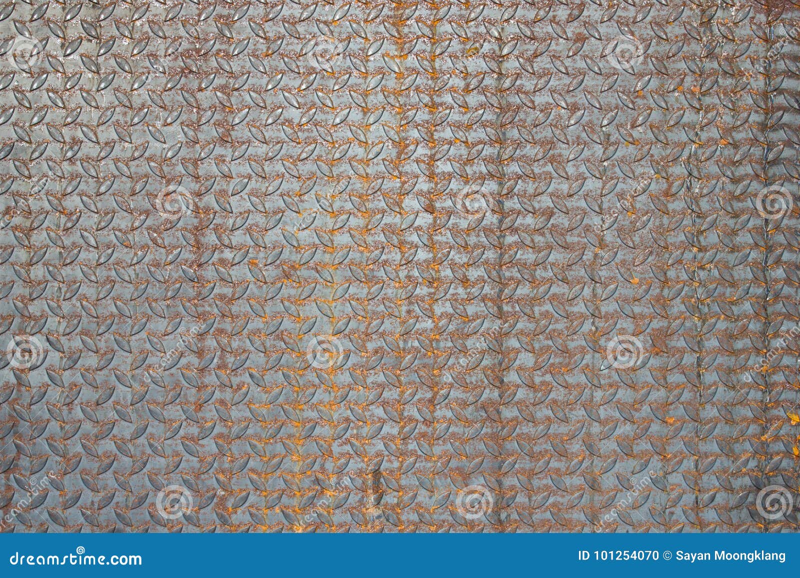 Old Metal Diamond Plate or Old Checkered Steel Plate with Rusty. Stock ...