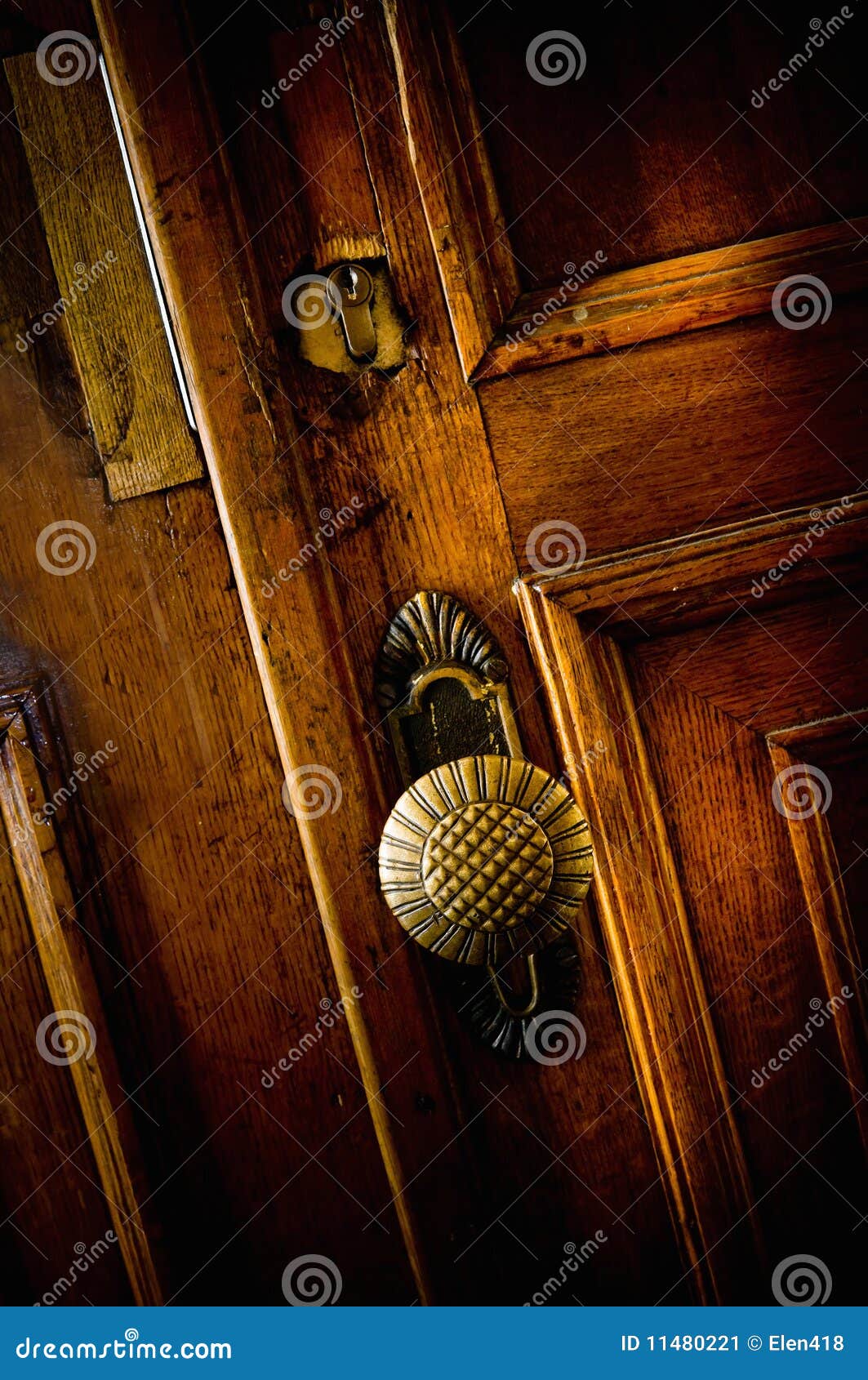 Old metal door handle stock image. Image of handle, traditional - 11480221