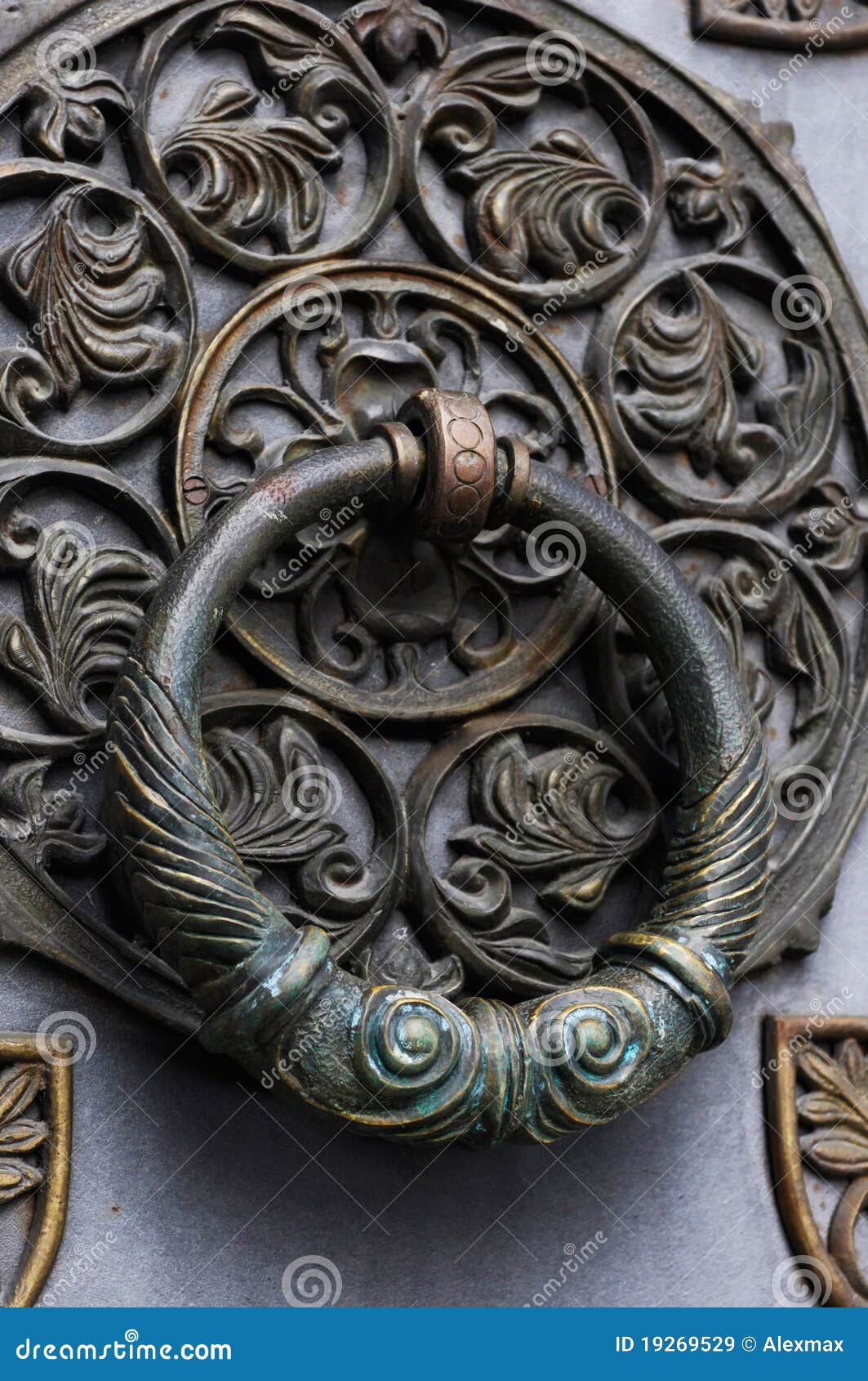 Old Metal Door Handle stock image. Image of ornate, pattern - 19269529