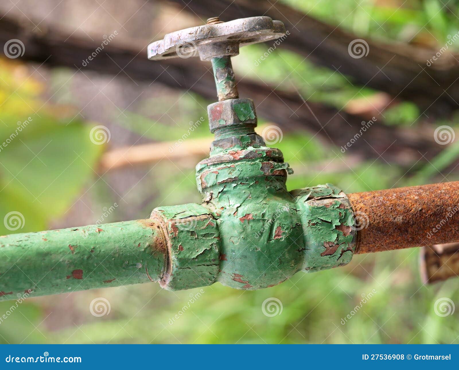 Old metal faucet. stock photo. Image of equipmentpipe - 27536908