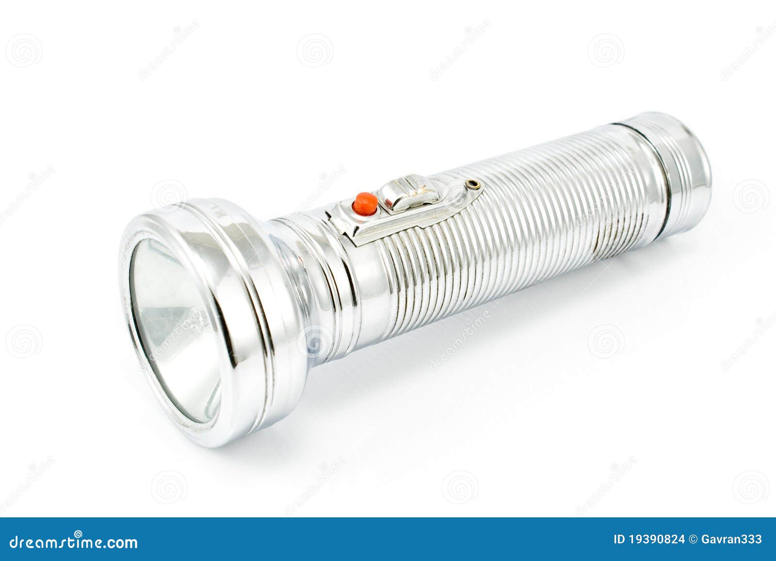 Old metal flashlight stock photo. Image of glow, lamp - 19390824
